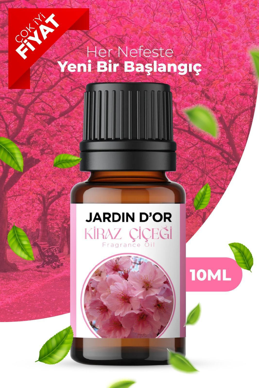 JARDIN D'OR Kiraz Çiçeği Esansiyel Uçucu Koku Yağı Buhurdanlık Yağı ...