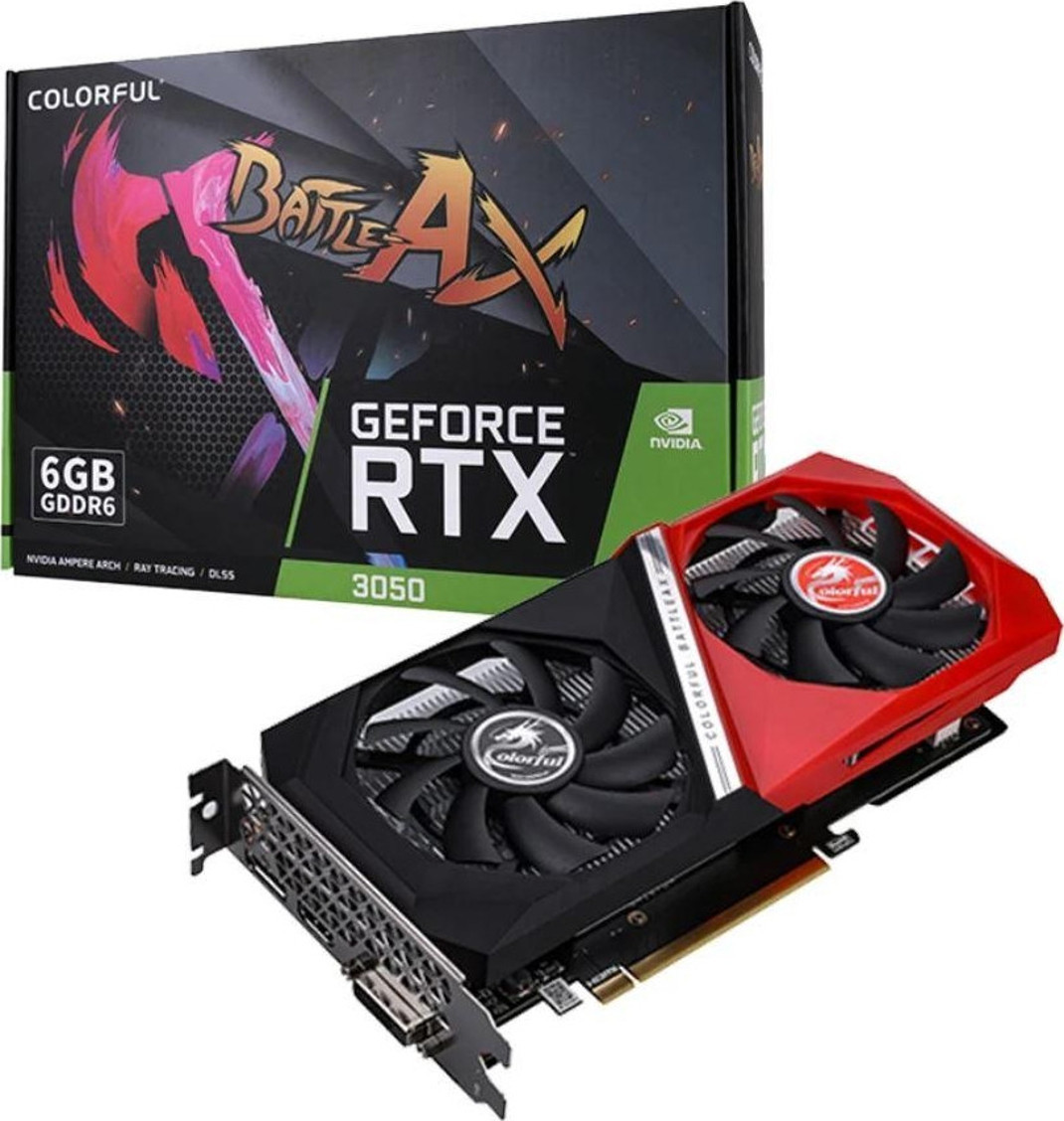 COLORFUL RTX 3050 6GB GDDR6 128Bit DX12 (NB DUO 6GB V2-V) Gaming ...