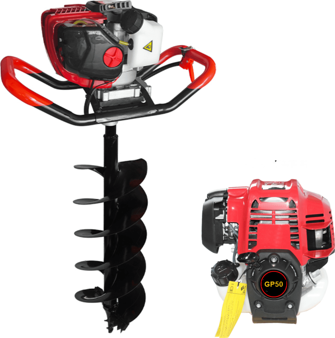Gardenpro GX50 Toprak Burgu Makinası 4 Zamanlı Motor 200 mm - idefix