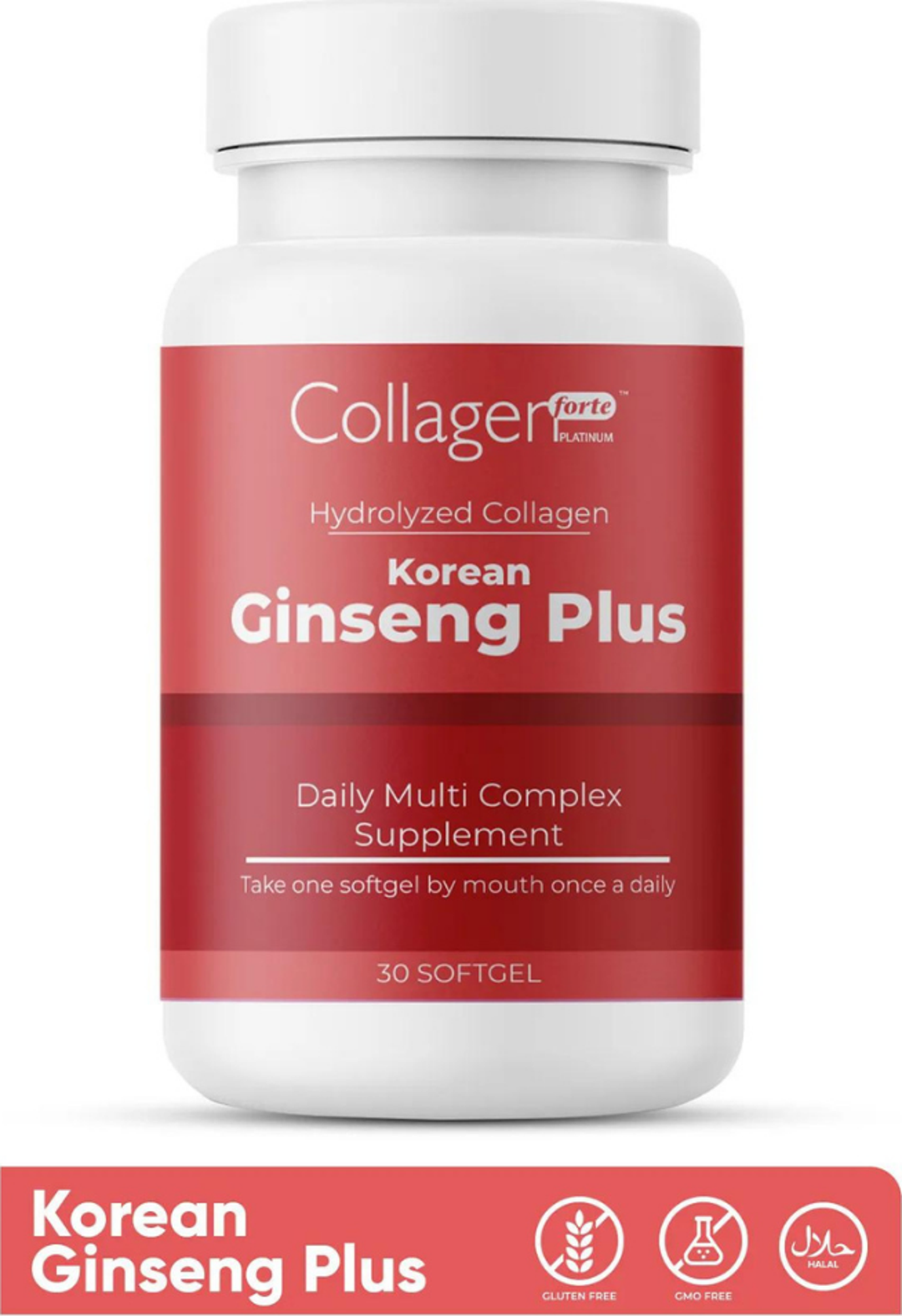 Collagen Forte Platinum Ginseng Plus, Hidrolize Kolajen, Vitamin B5,b6 ...