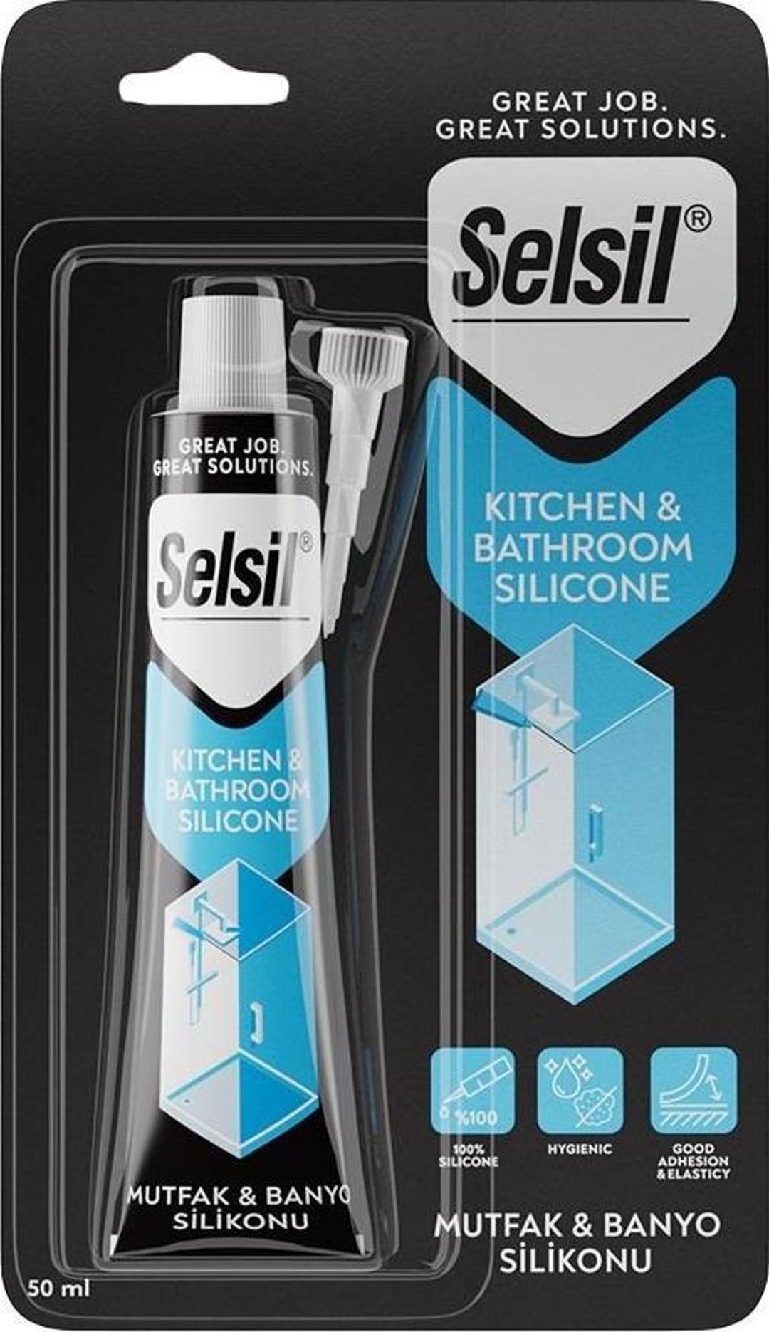 Selsil Mutfak Banyo Duşakabin Silikonu ŞEFFAF 50 ml. - idefix