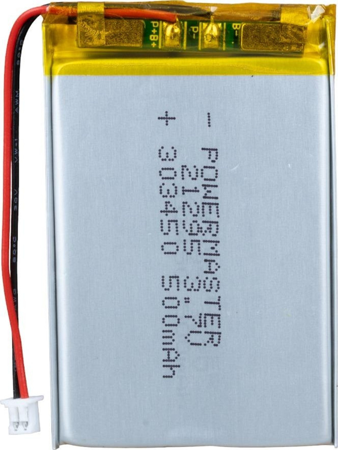 Powermaster 3.7 Volt 500 Mah Lityum Polimer Şarjlı Pil 3X34X50 mm Akıllı Saat Kulaklık Pili - idefix