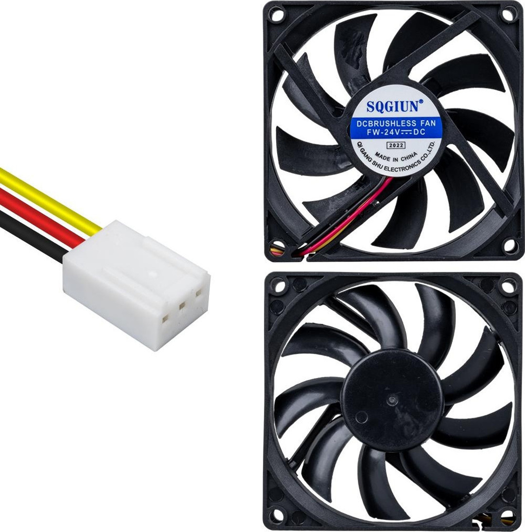 Ayt Powermaster IC-216 3 Pin Kablolu 80X80X15 Mm 24 Volt Fırçasız DC ...