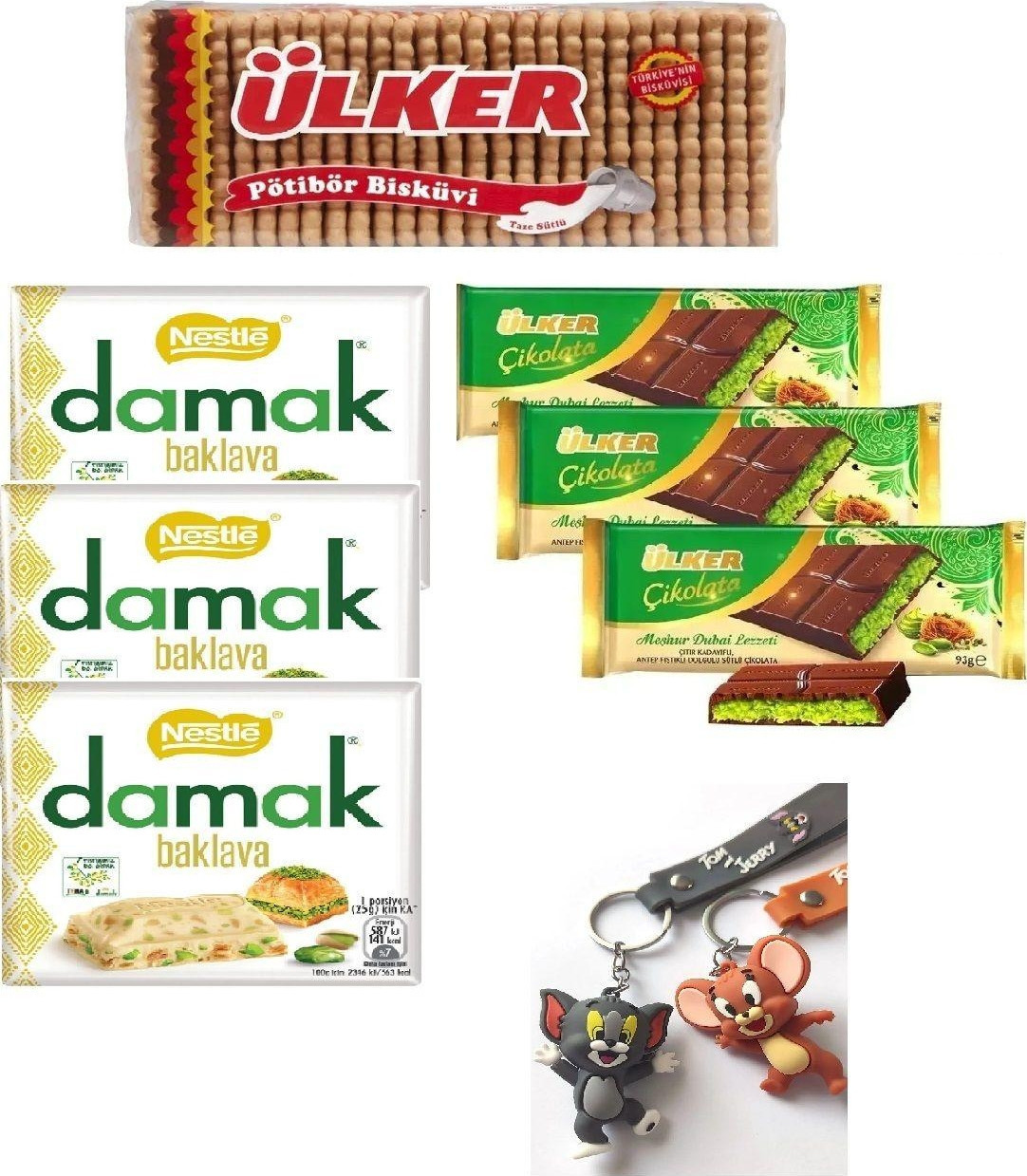 Ülker Pötibör 175 Gr Sade & Ülker Dubai Çikolatası 93Grx3 Adet Ve ...