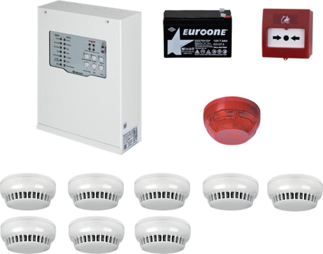 Teknim Yangın Alarm Sistemi Seti 8 Li - idefix