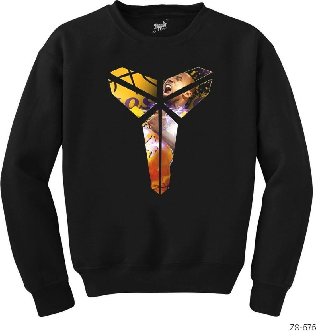 Butik Kobe Bryant Logo 5 Siyah Sweatshirt - idefix