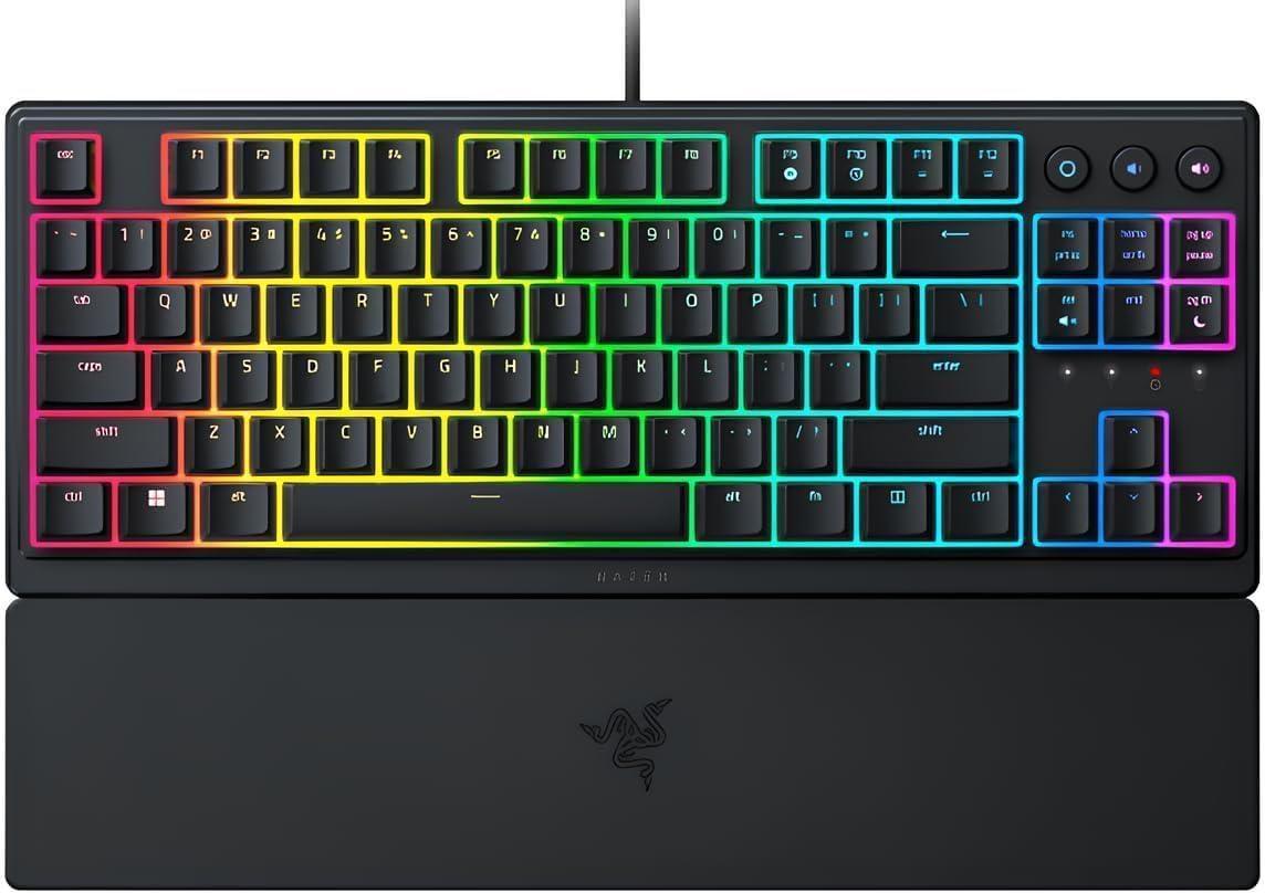 Razer Ornata V3 Tenkeyless - Kompakt Düşük Profil Oyun Klavyesi (Meka-Membran Anahtarlar, Özel ...
