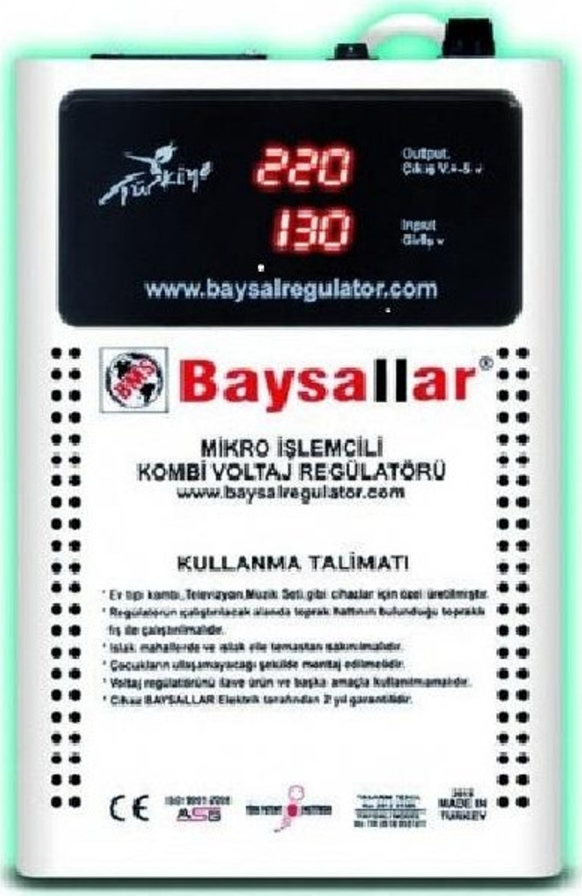 Baysallar Kombi Voltaj Regülatörü 500 Watt - idefix