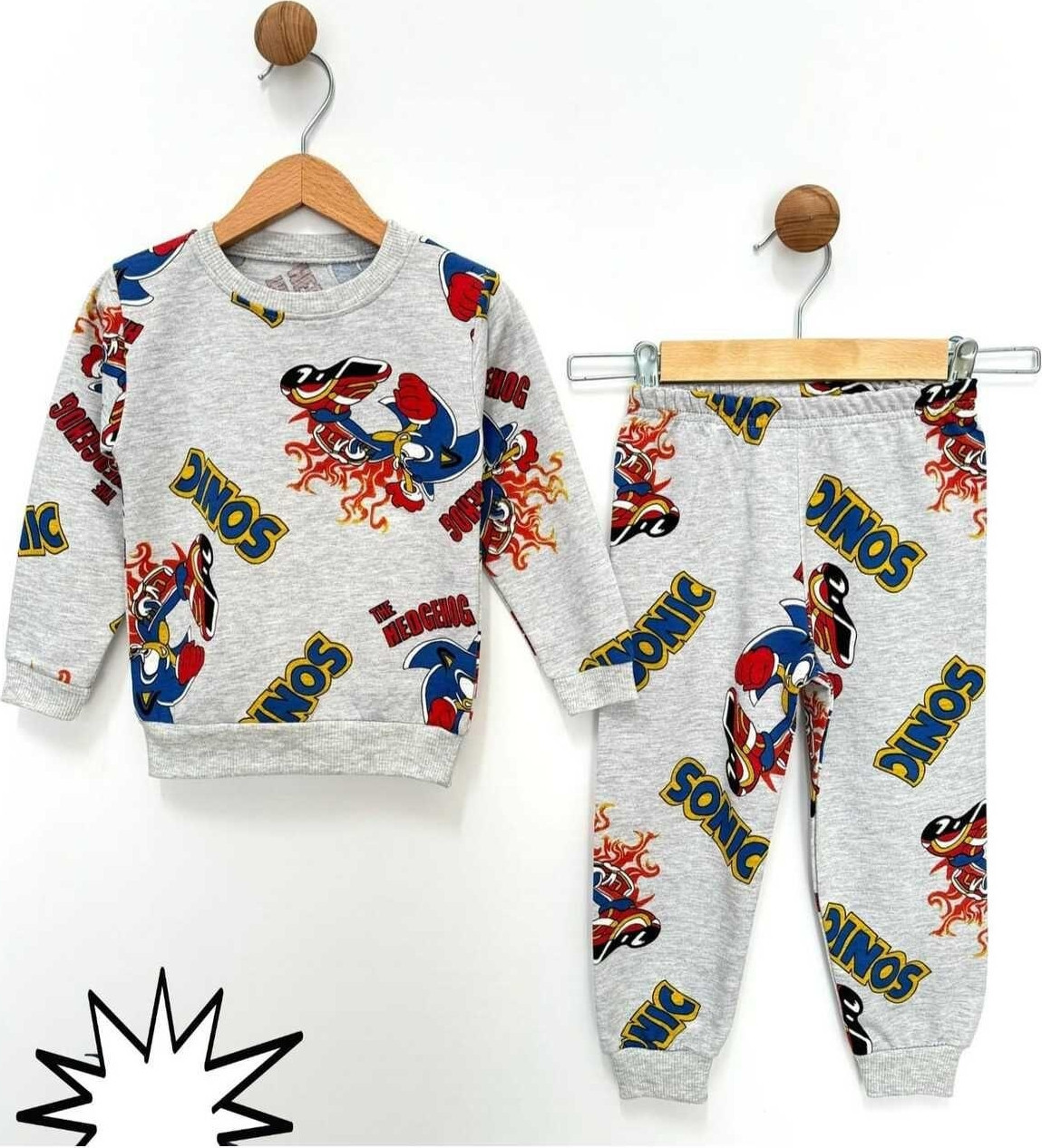 Annebebe 7-10 Yaş İki İp Süper Kahramanlar Pijama Takımı