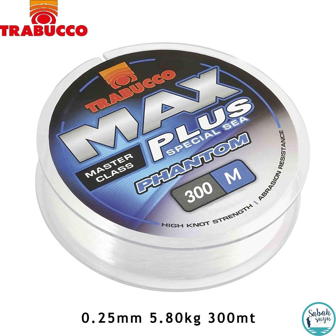 Trabucco Max Plus Phantom Mono Misina 0.25mm 5.80kg. 300mt. - idefix