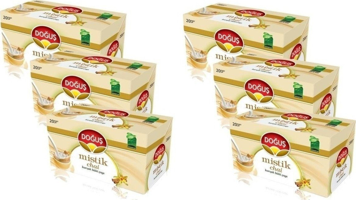 Doğuş Mistik Chai 6 Kutu 20'li Süzen Poşet Sallama Bitki Çayı - idefix