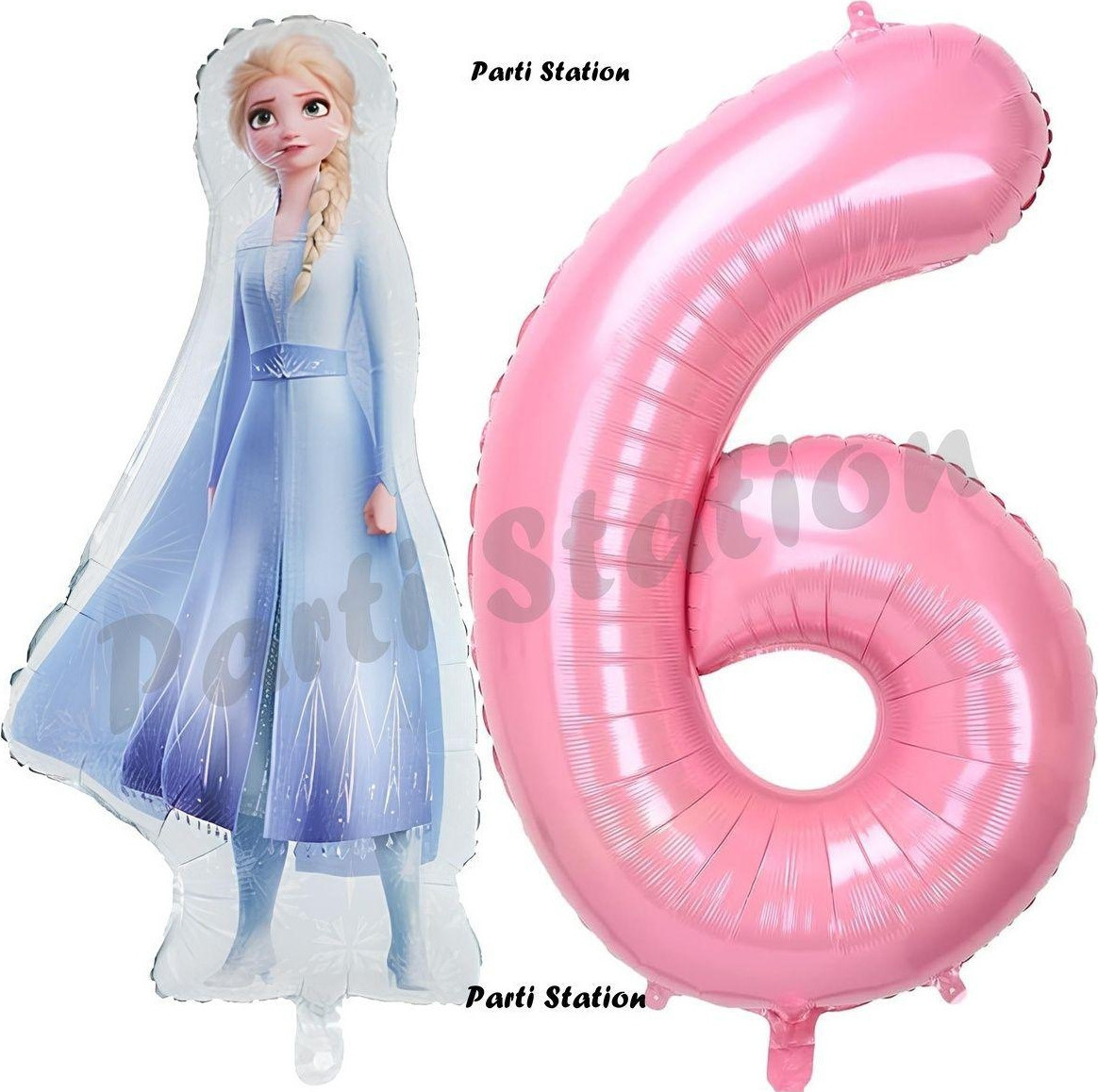 Parti Station Elsa Frozen Balon 6 Yaş Doğum Günü Set Frozen Karlar ...