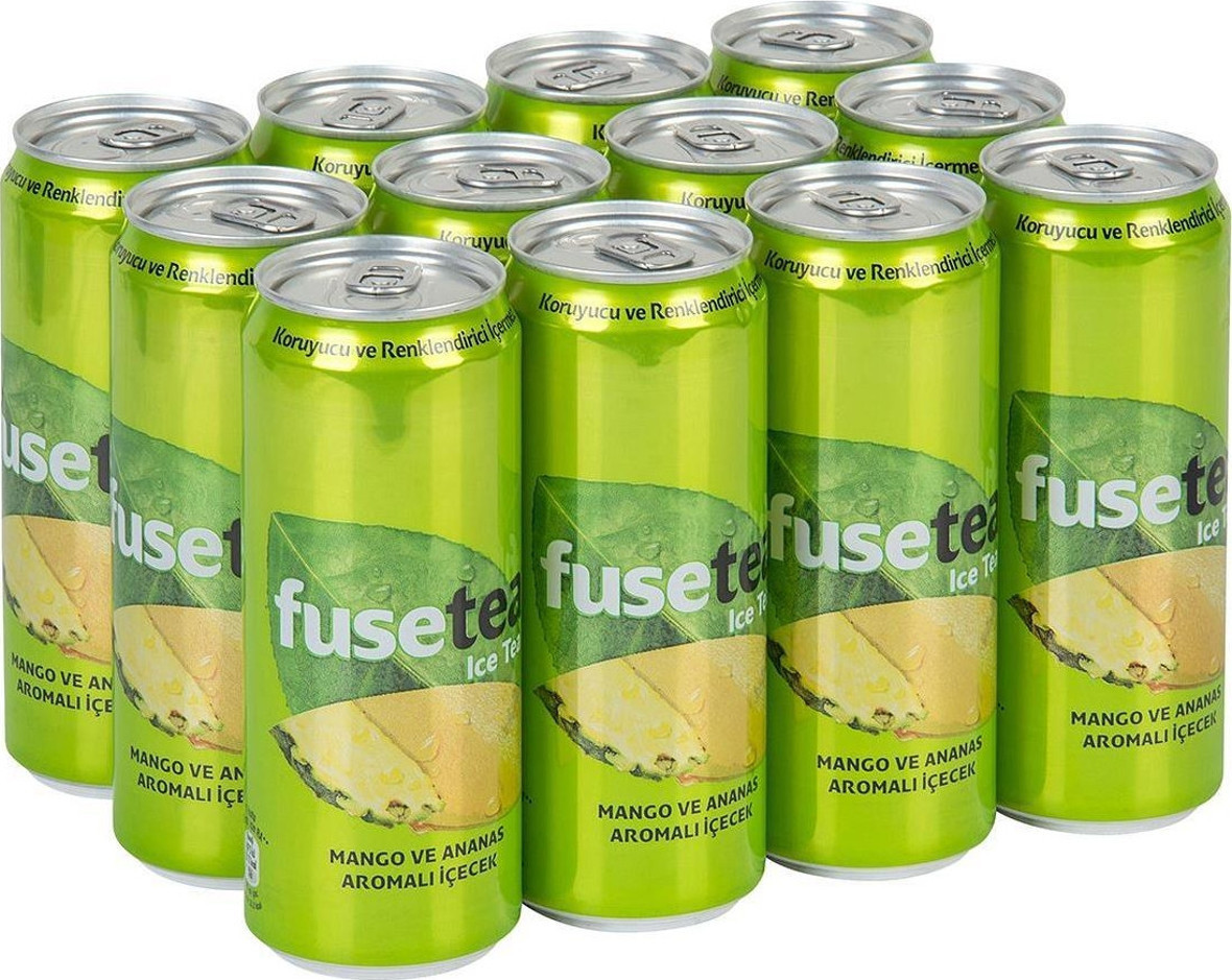 Fuse Tea Mango Ve Ananas Aromalı Soğuk Çay 330 Ml X 12 Adet