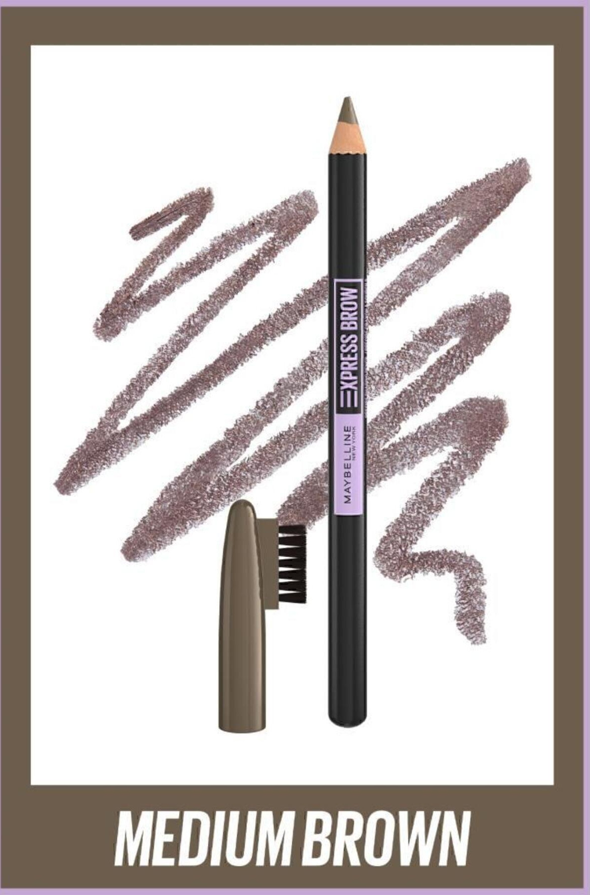 Maybelline New York Express Brow Shaping Pencil - Medium Brown - idefix