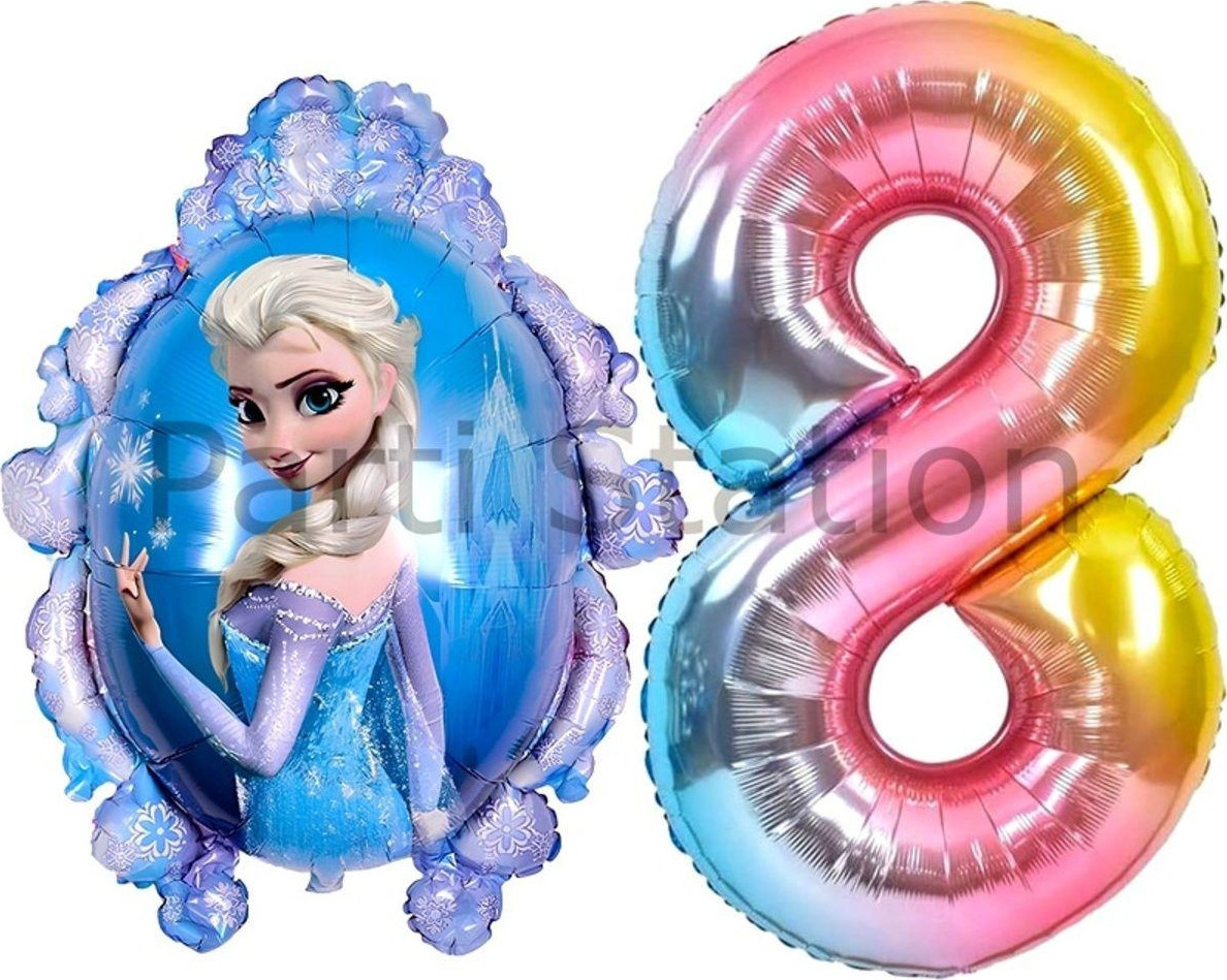 Parti Station Frozen Elsa Konsept 8 Yaş Renkli Balon Set Karlar Ülkesi ...