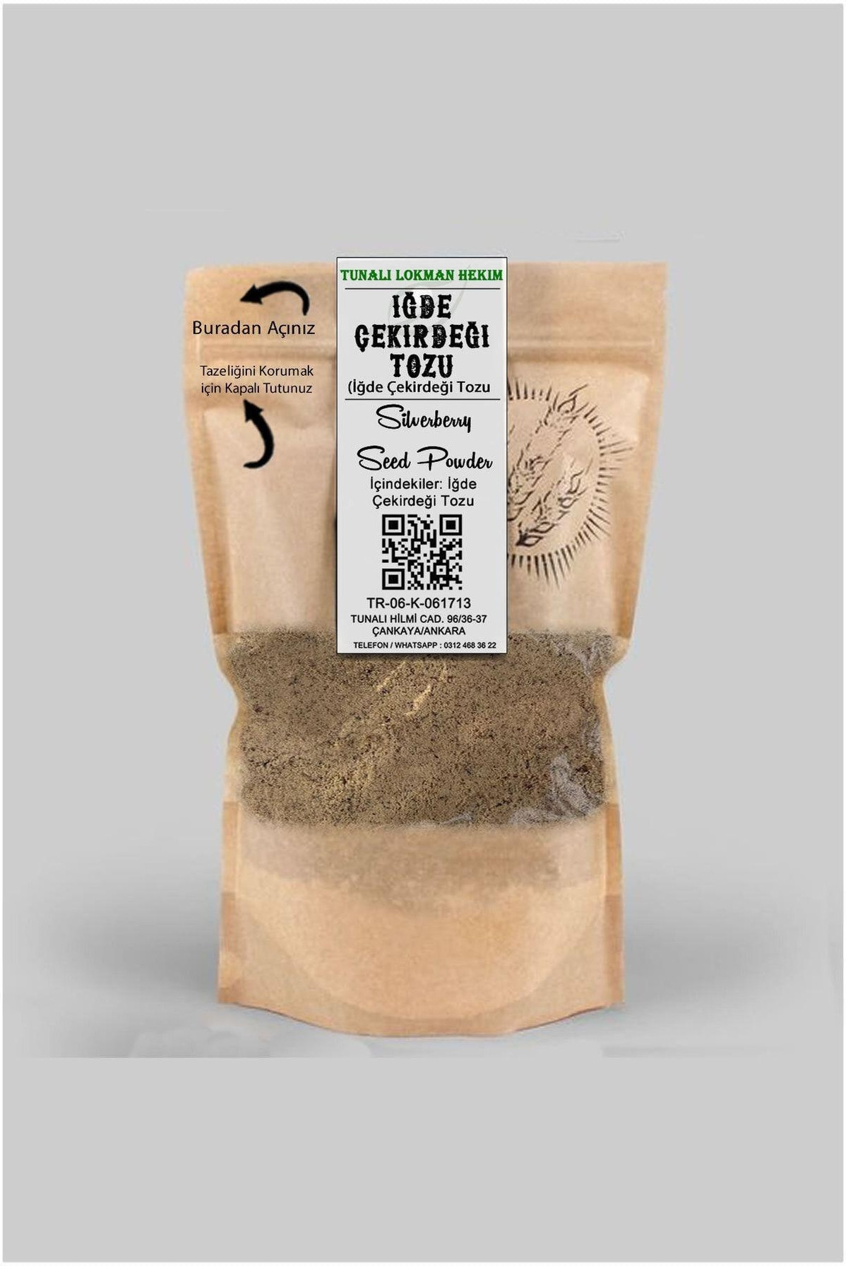 Tunalı Lokman Hekim Iğde Ve Çekirdeği Tozu ( Iğde Unu) % 100 Doğal ...