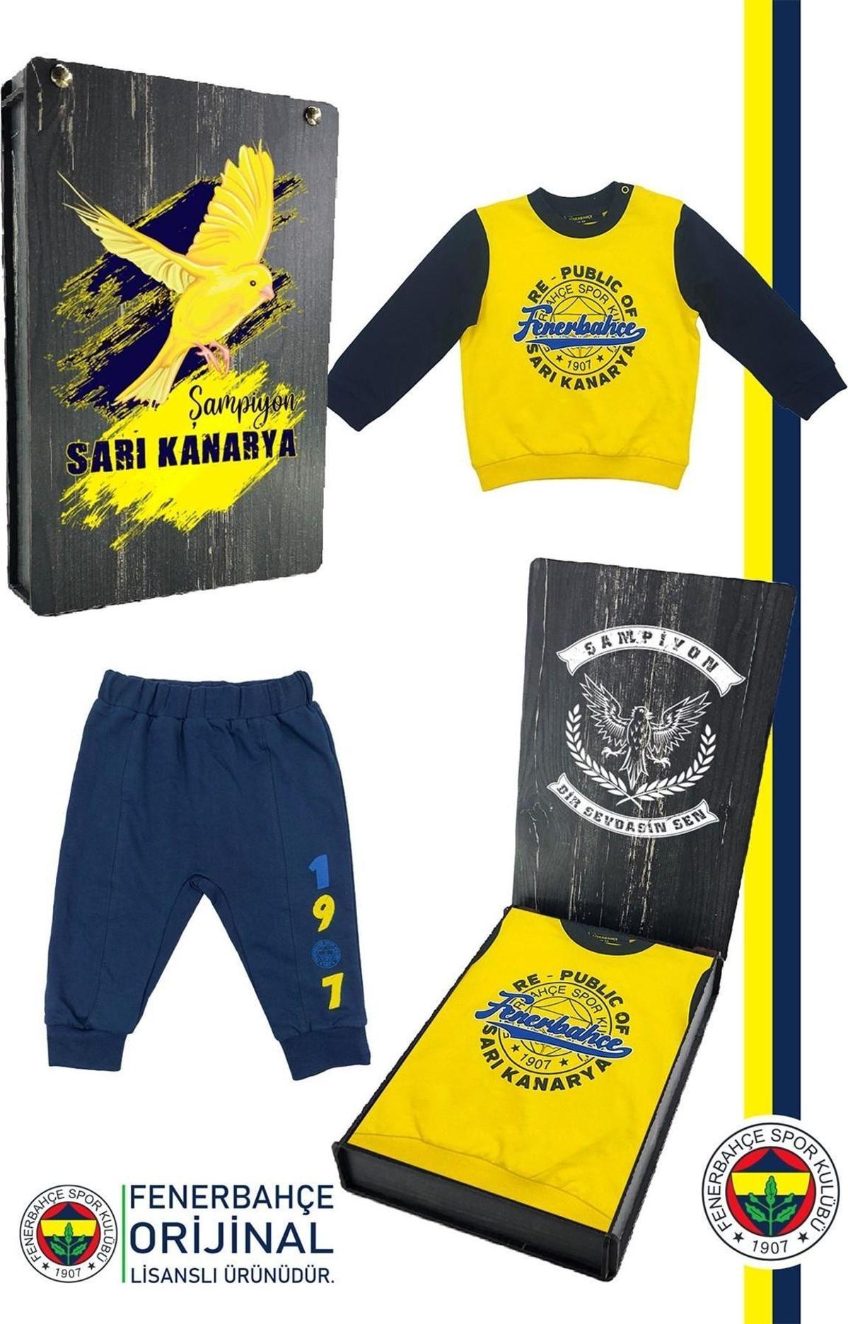 Fenerbahçe Orijinal Lisanslı Lacivert Bebek Sweat Eşofman Alt Set ...