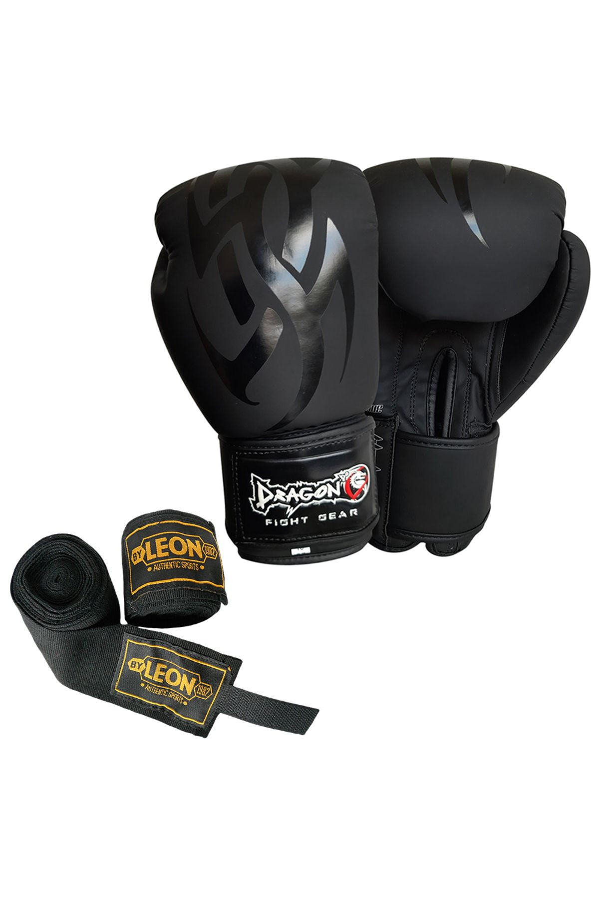 Dragon Black Mamba Muay Thai Kick Boks Eldiveni Siyah , Leon 3,5 Metre ...
