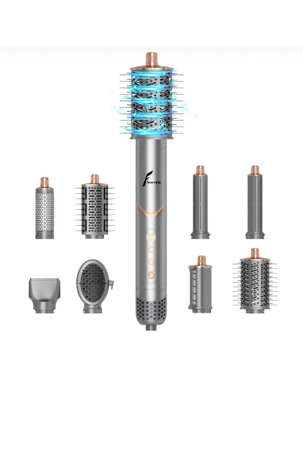 Veryfit 8 İn 1 Hava Üflemeli Saç Düzleştirici Şekillendirici Compact ...