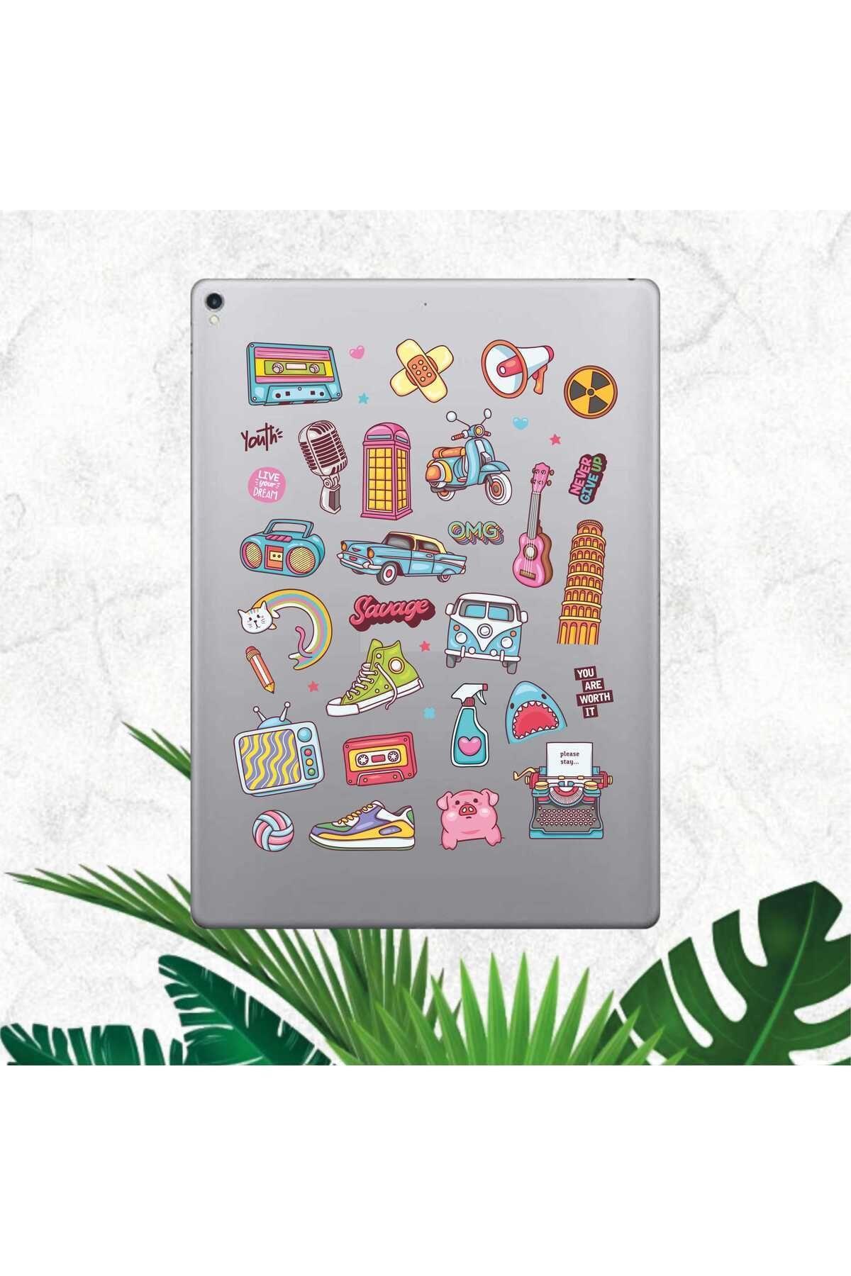 Hediyenebak 90'Lar Temalı Seri 1 Sticker Seti | Laptop Ajanda Pc Tablet ...