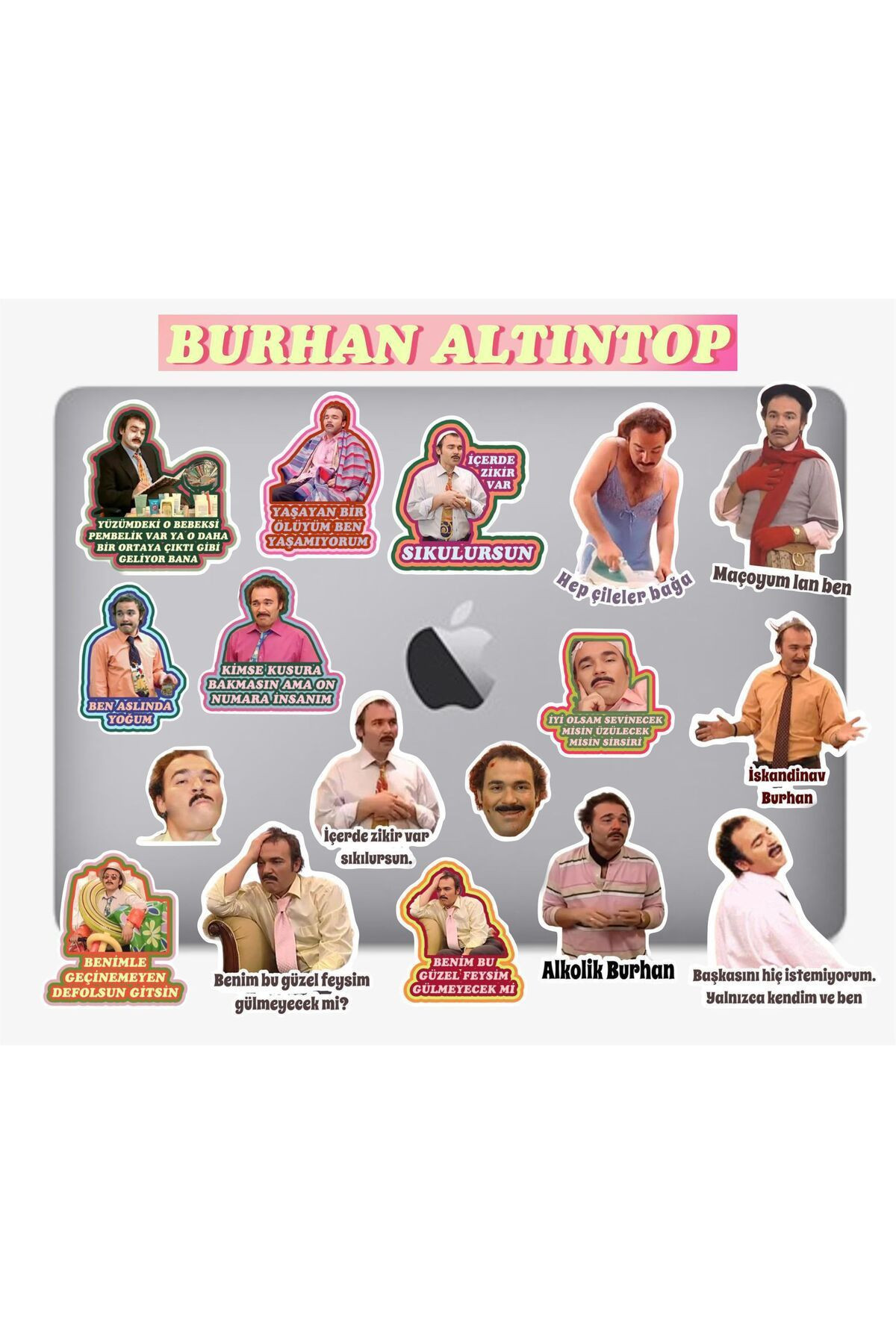 Hediyenebak Burhan Altıntop Seri 1 Sticker Seti | Laptop Ajanda Pc ...