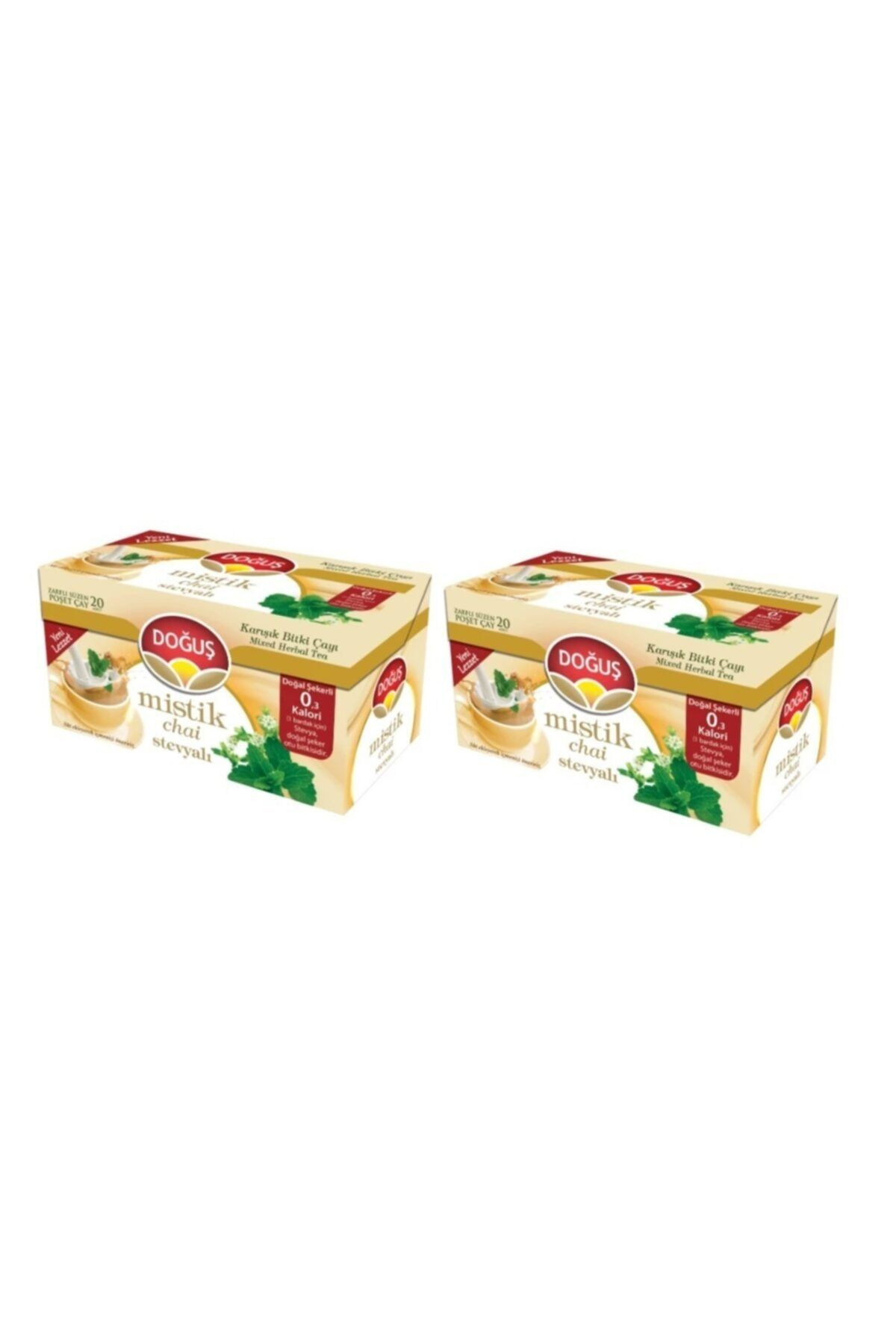 Doğuş Stevyalı Mistik Chai 2 Kutu 20'li Süzen Poşet Sallama Bitki Çayı ...