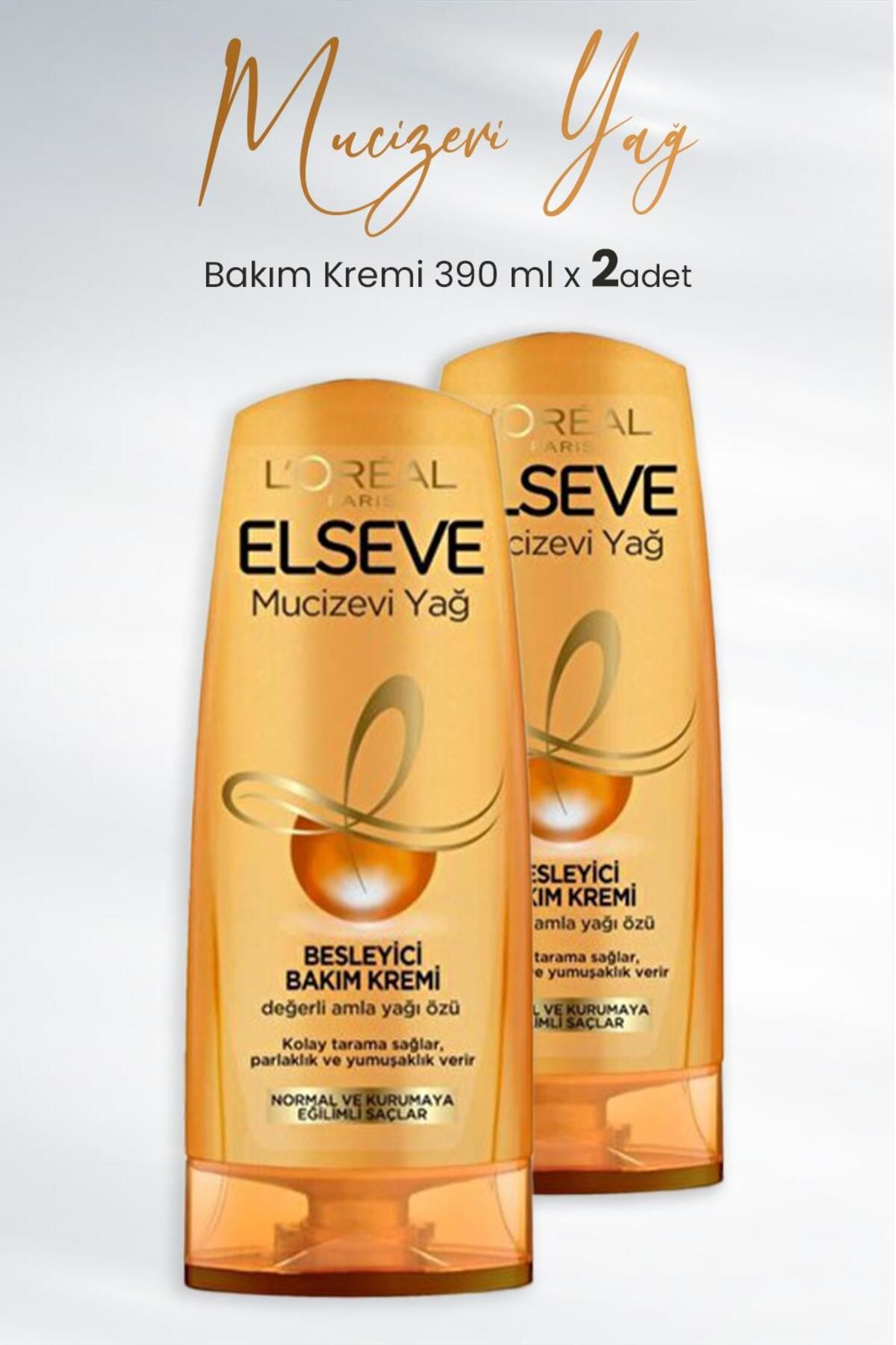 Elseve Mucizevi Yağ Besleyici Bakım Kremi Amla Yağı 390 Ml X 2 Adet ...