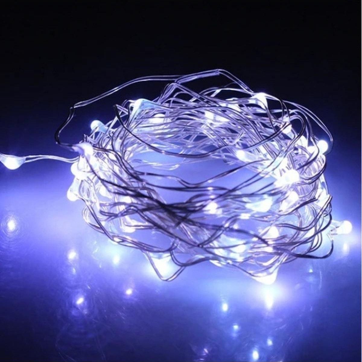 Kuzey 3 Metre Beyaz Pilli Led Işık Beyaz Led Işık Beyaz Yılbaşı Ağacı ...