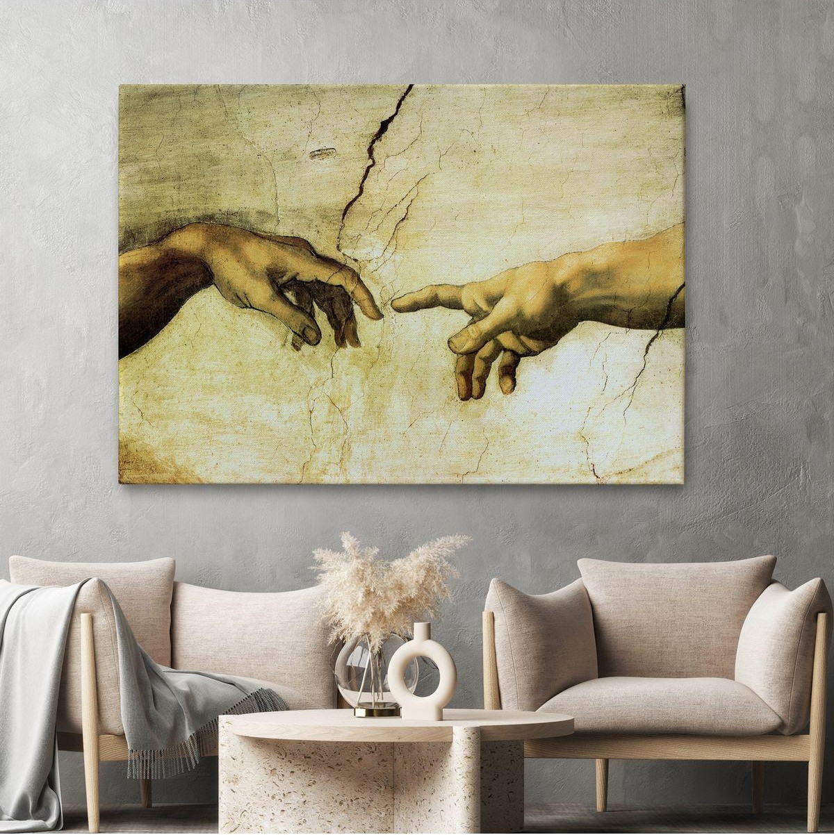Ena Unity Ademin Yaratılışı Tablosu - The Creation Of Adam-6596 - idefix