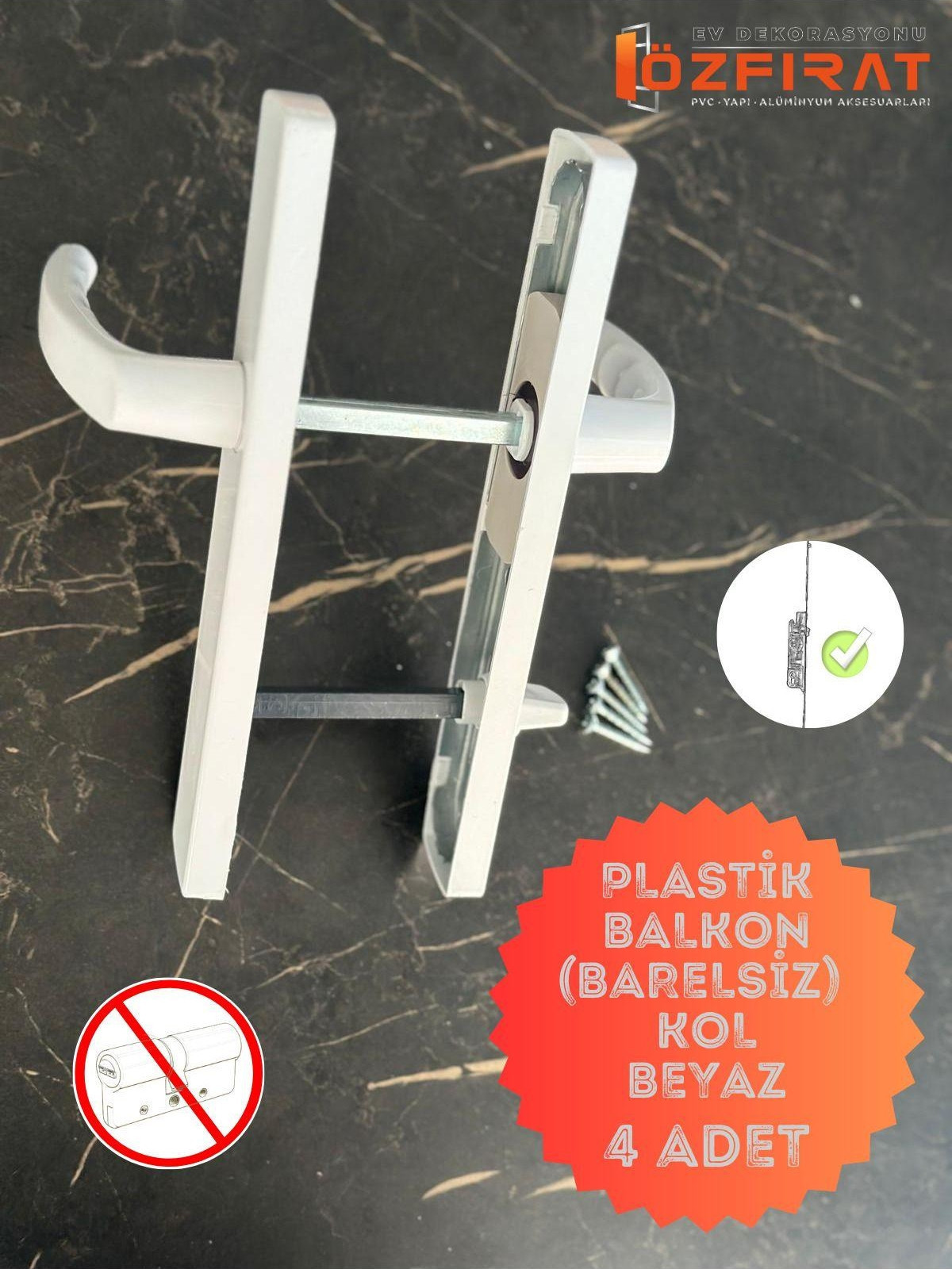 Eva Plast Pvc Pimapen Plastik Kapı Kolu / Balkon Plastik Kapı Kolu ...