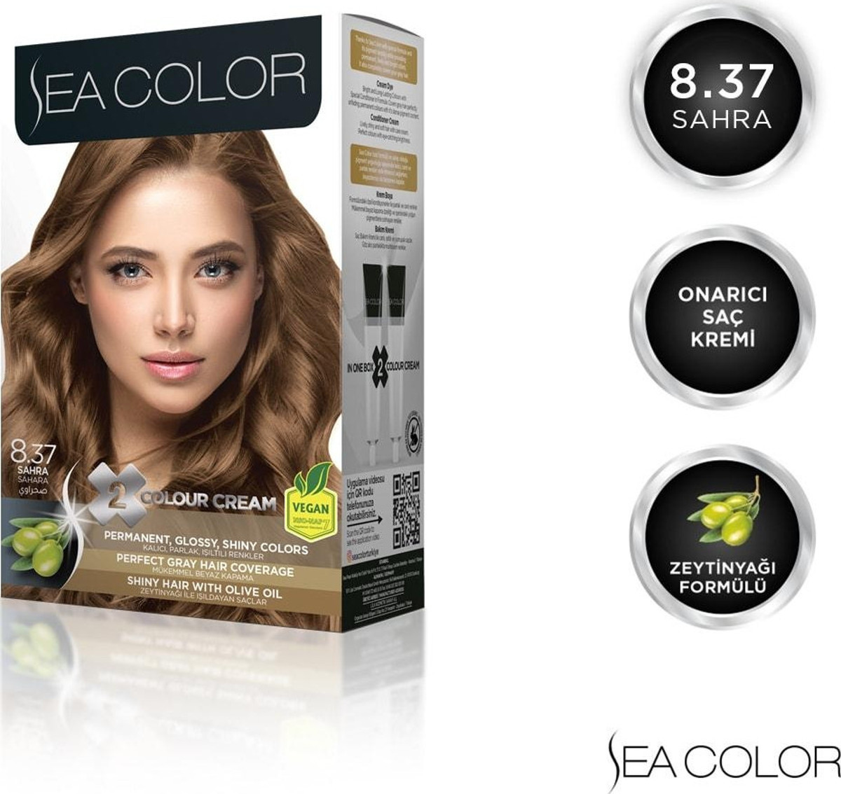 Sea Color 8.37 Sahra Saç Boyası - idefix