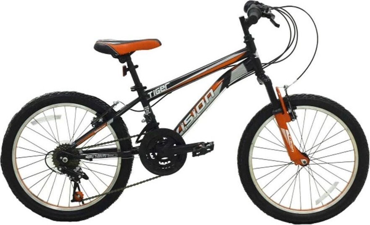 Vision Tiger 20 Jant Çocuk Bisikleti Siyah-turuncu - idefix