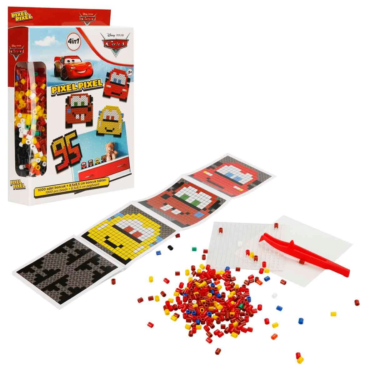 4in1 Disney Cars Pixel Pixel Boncuk Aktivite ve Oyuncak Seti Kız Erkek ...
