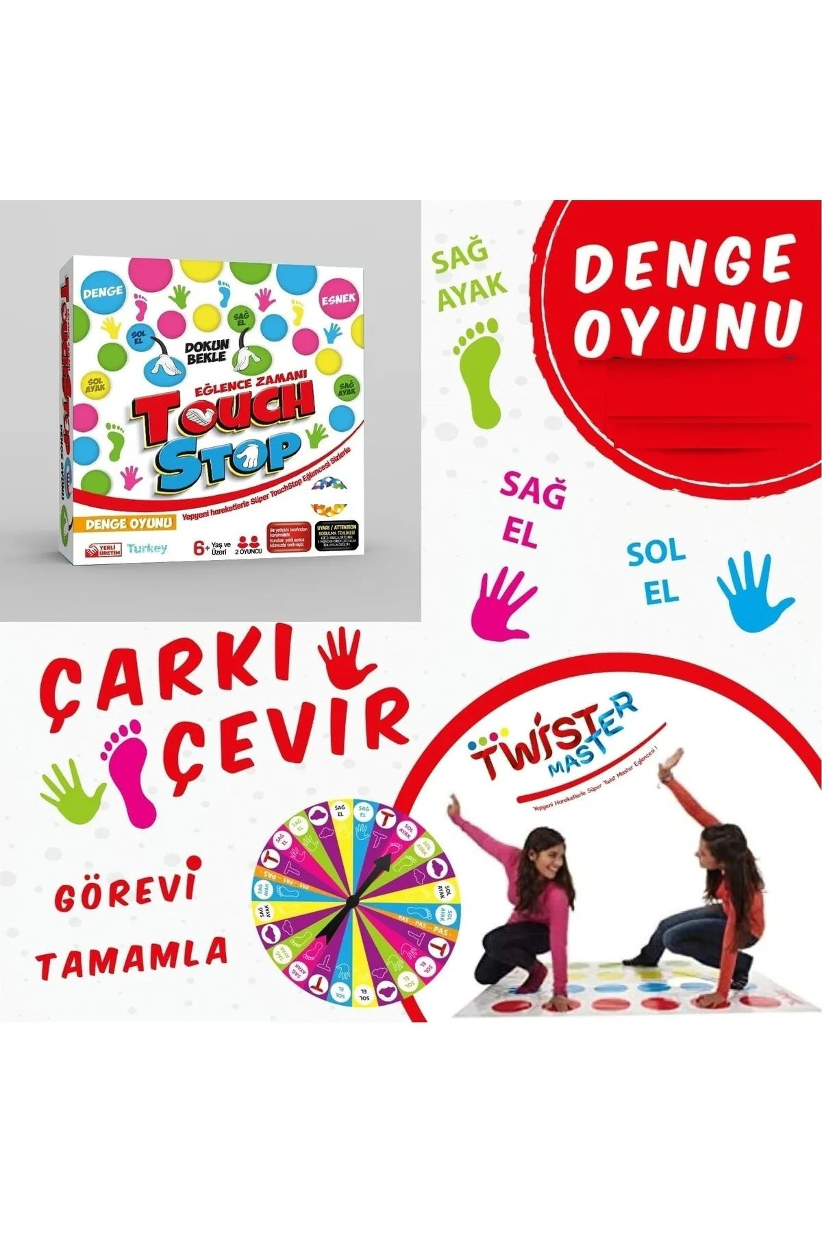 Lrs Store Twister Master Touch Stop V2-Denge Oyunu Yeni Versiyon Twist Master - Geliştirilmiş ...