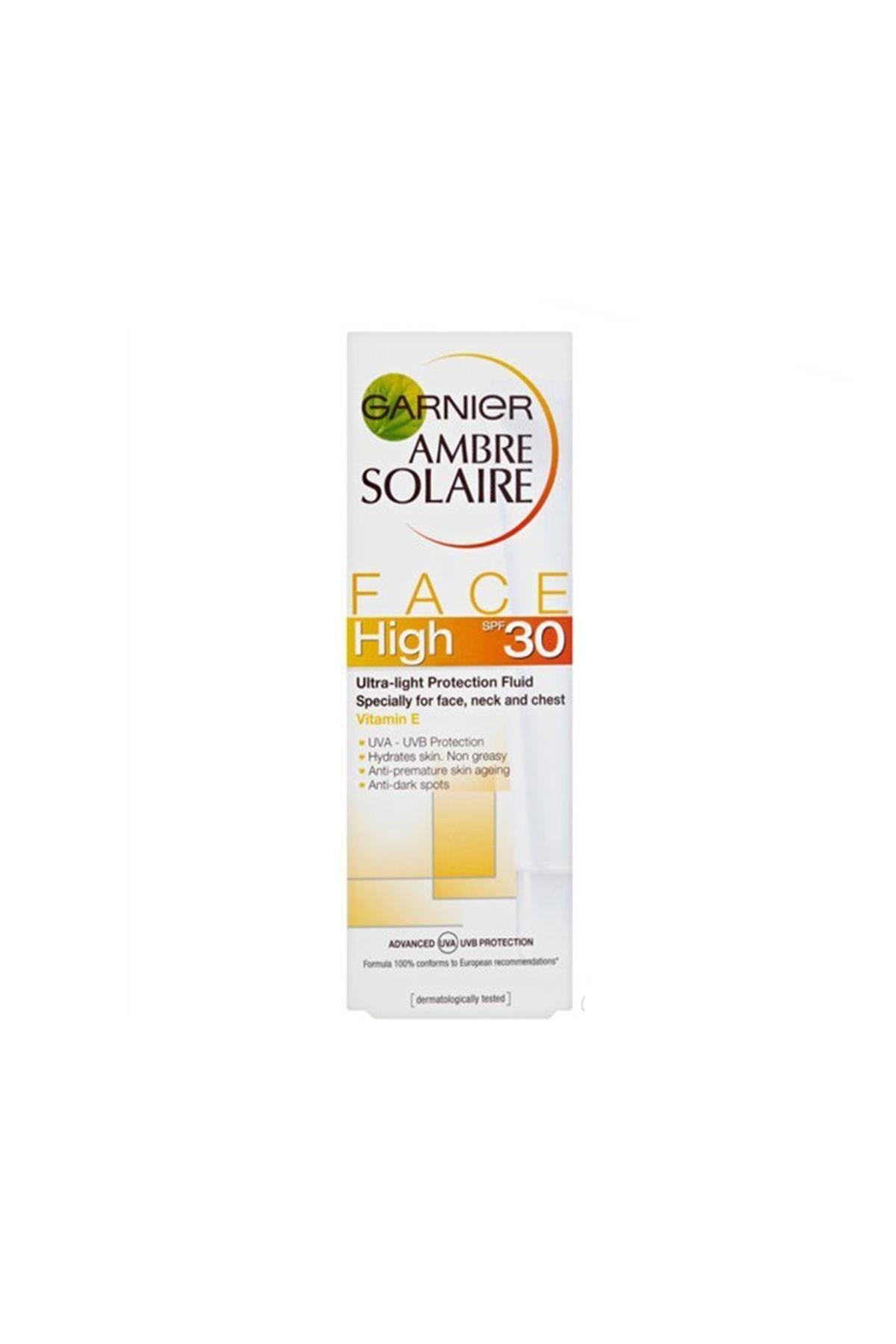 Garnier Ambre Solaire Face Yüz Kremi Spf 30 50 Ml - idefix
