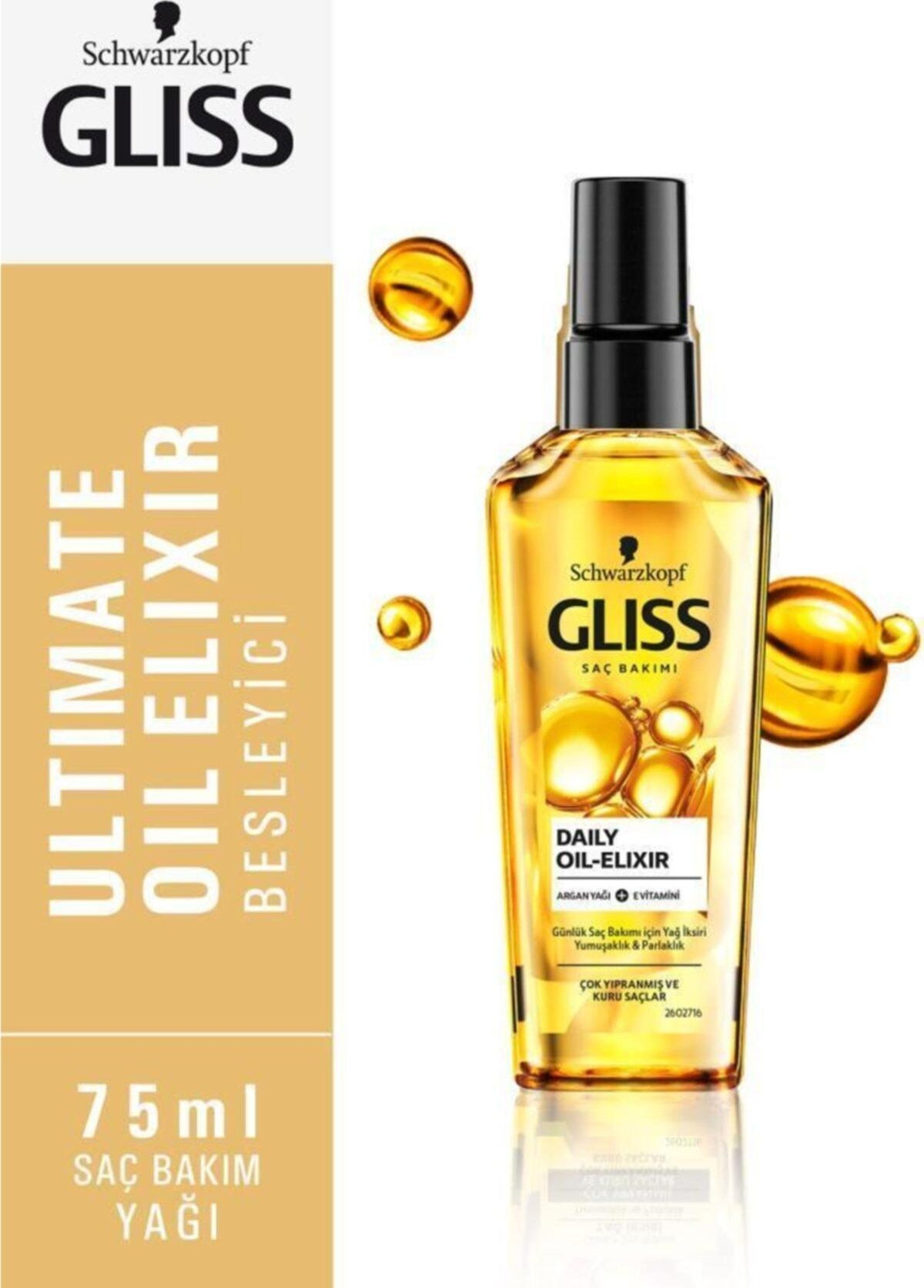 Gliss Ultimate Oil Elixir Besleyici Yağ Iksiri - Aminoasit Ve Argan ...