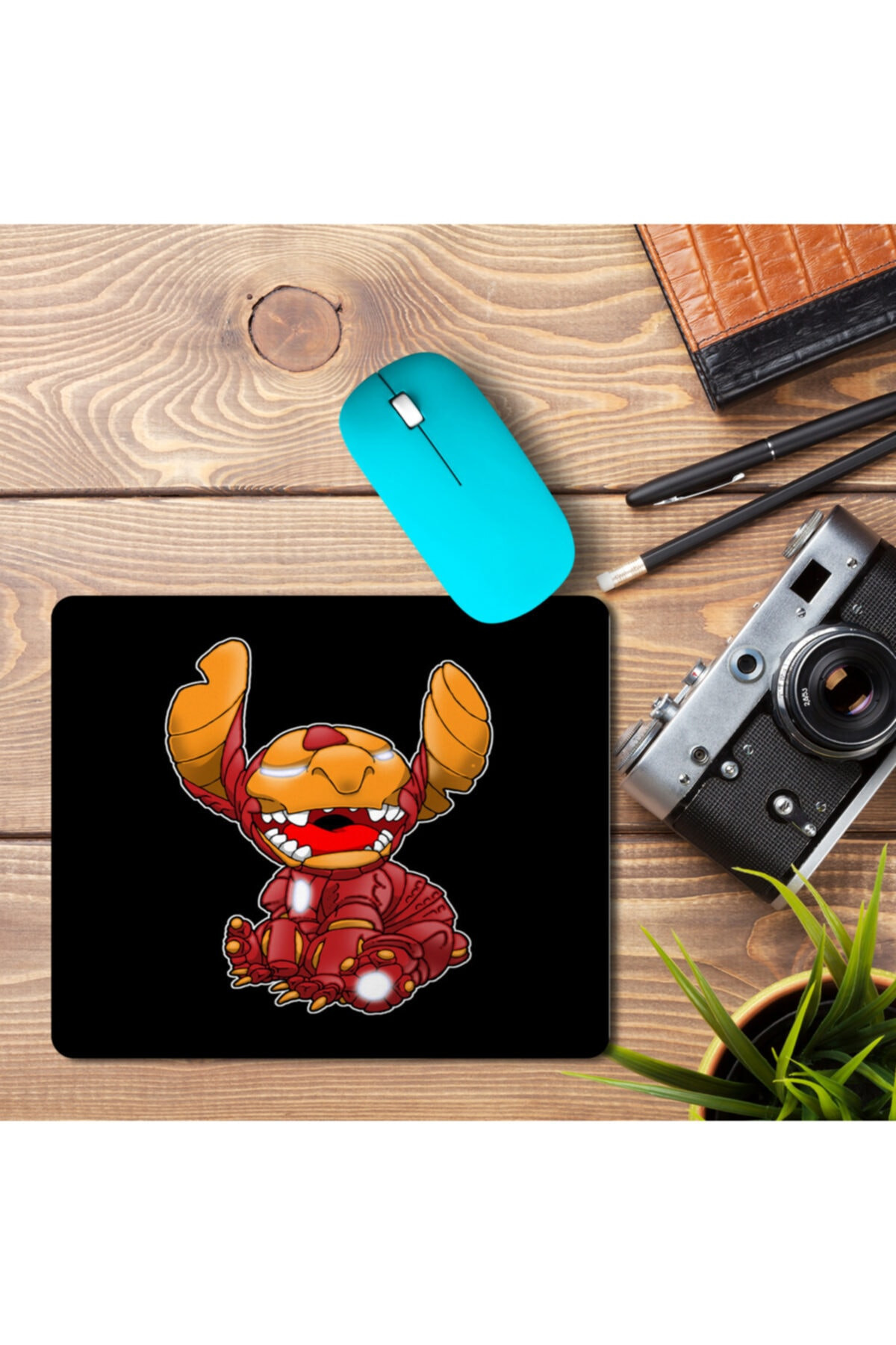 Art hedi̇ye Iron Stitch Siyah Mouse Pad Mousepad - idefix