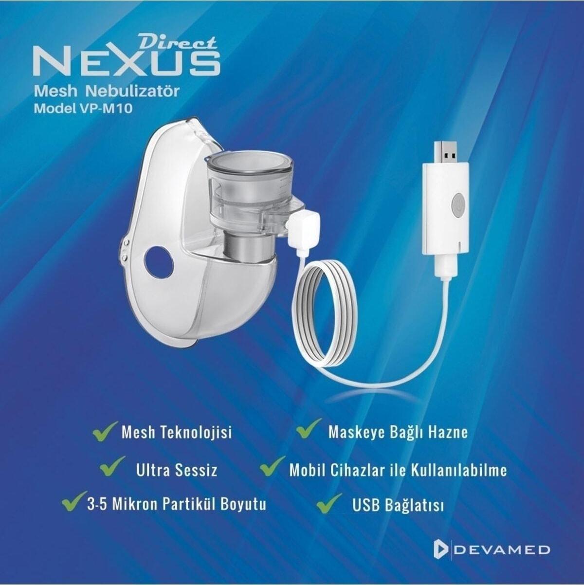 Direct NEXUS Usb Portatif Mesh Nebülizatör Vp-m10 - idefix