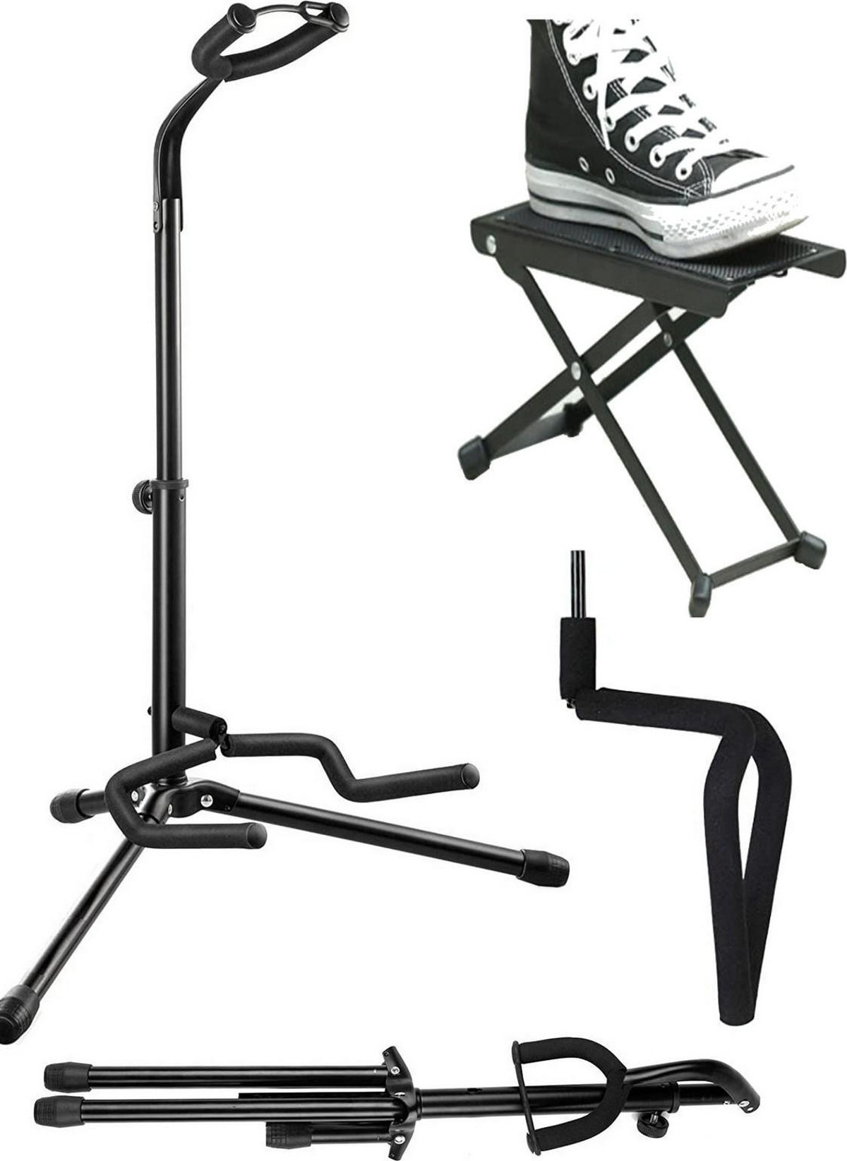 Chroma Gitar Standı + Gitar Ayak Sehpası Saz Bağlama Gitar Ud Sehpası ...