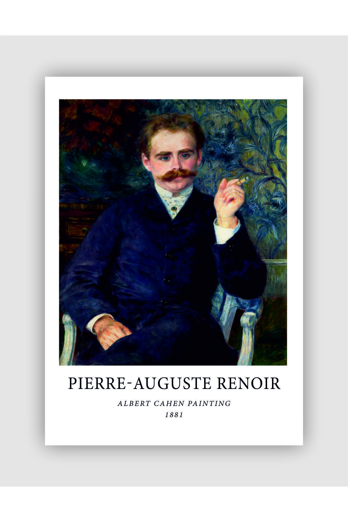 Fırsatlar Diyarı Albert Cahen Painting , 1881 Pierre Auguste Renoir Duvar Posteri - Kalın Kağıt ...