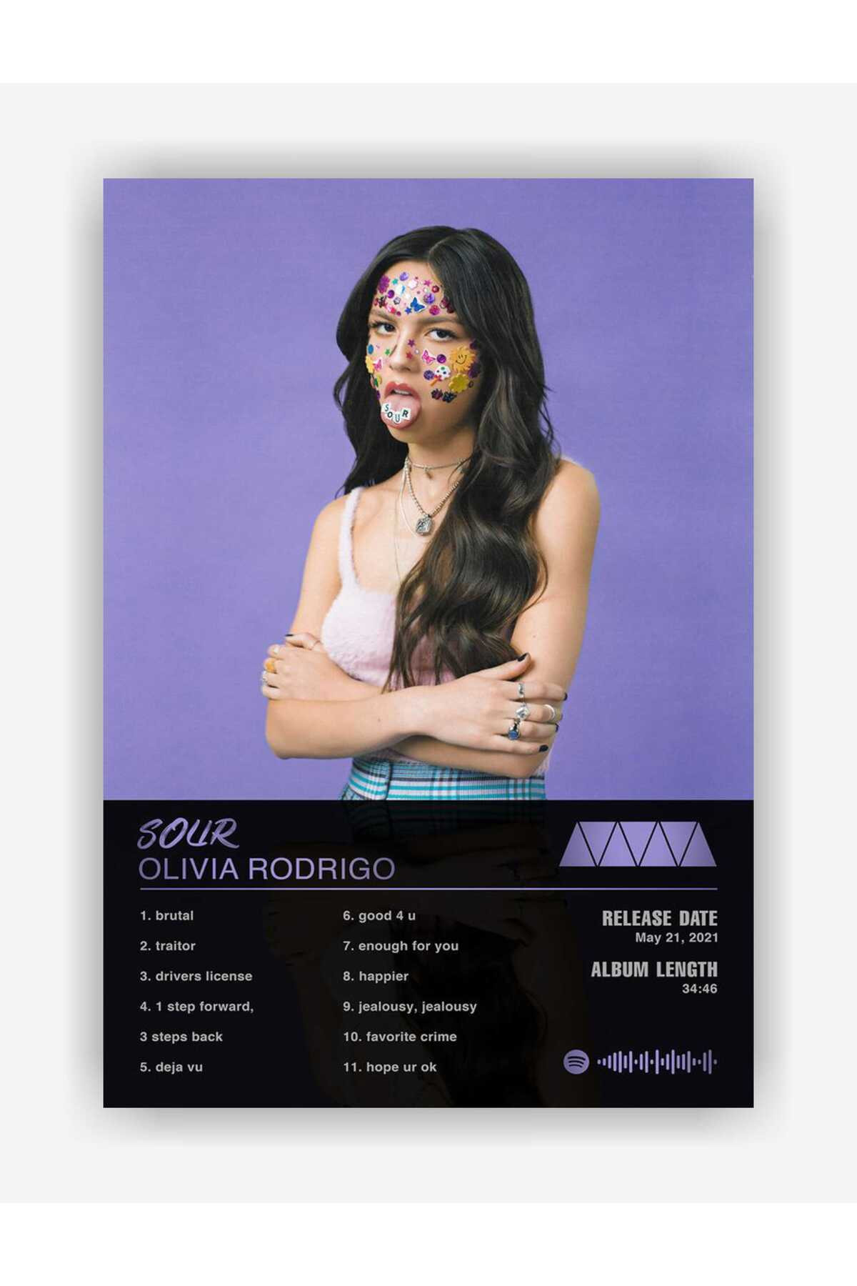 Fırsatlar Diyarı Olivia Rodrigo - Sour Spotify Kodlu Albüm Duvar ...