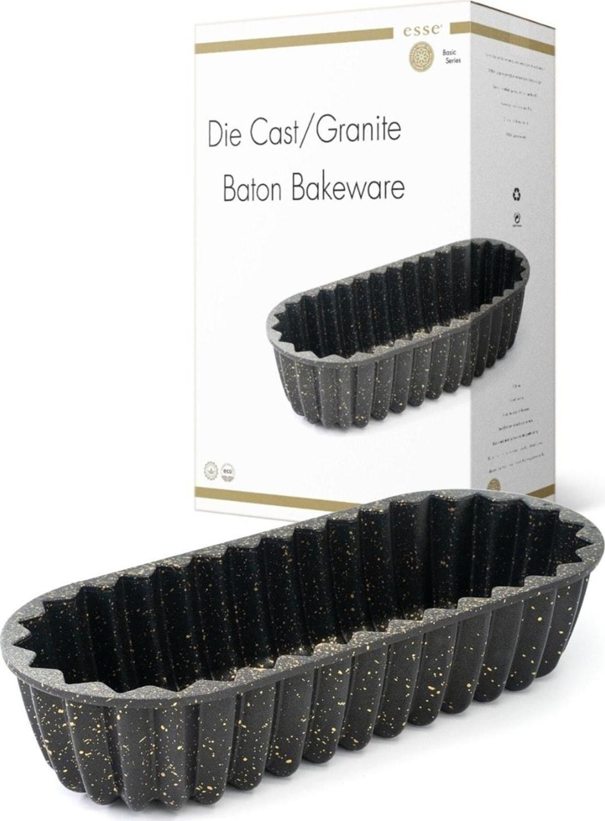 Esse Döküm Granite Kek Kalıbı Baton Siyah - idefix