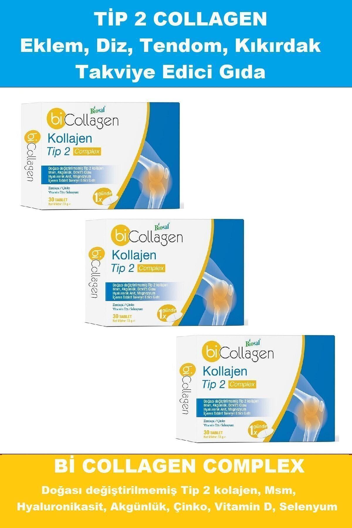 Biosal Kolejen Multi Complex Tip 2 Collagen Takviye Vitamin 3 Kutu - idefix