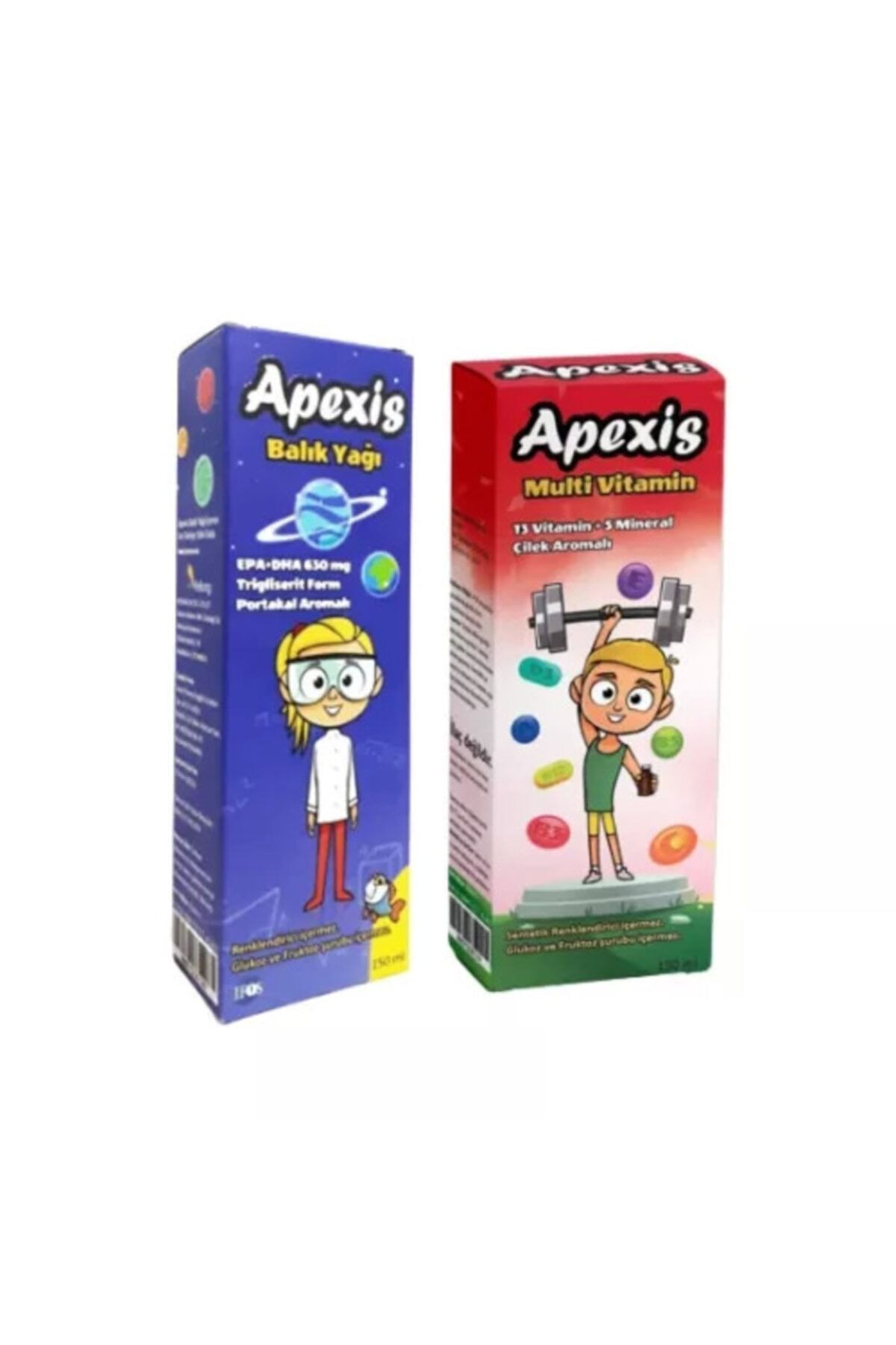 Apexis Apexıs Multıvıtamın+Balık Yagı Surubu 150 Ml Ikılı Set - idefix