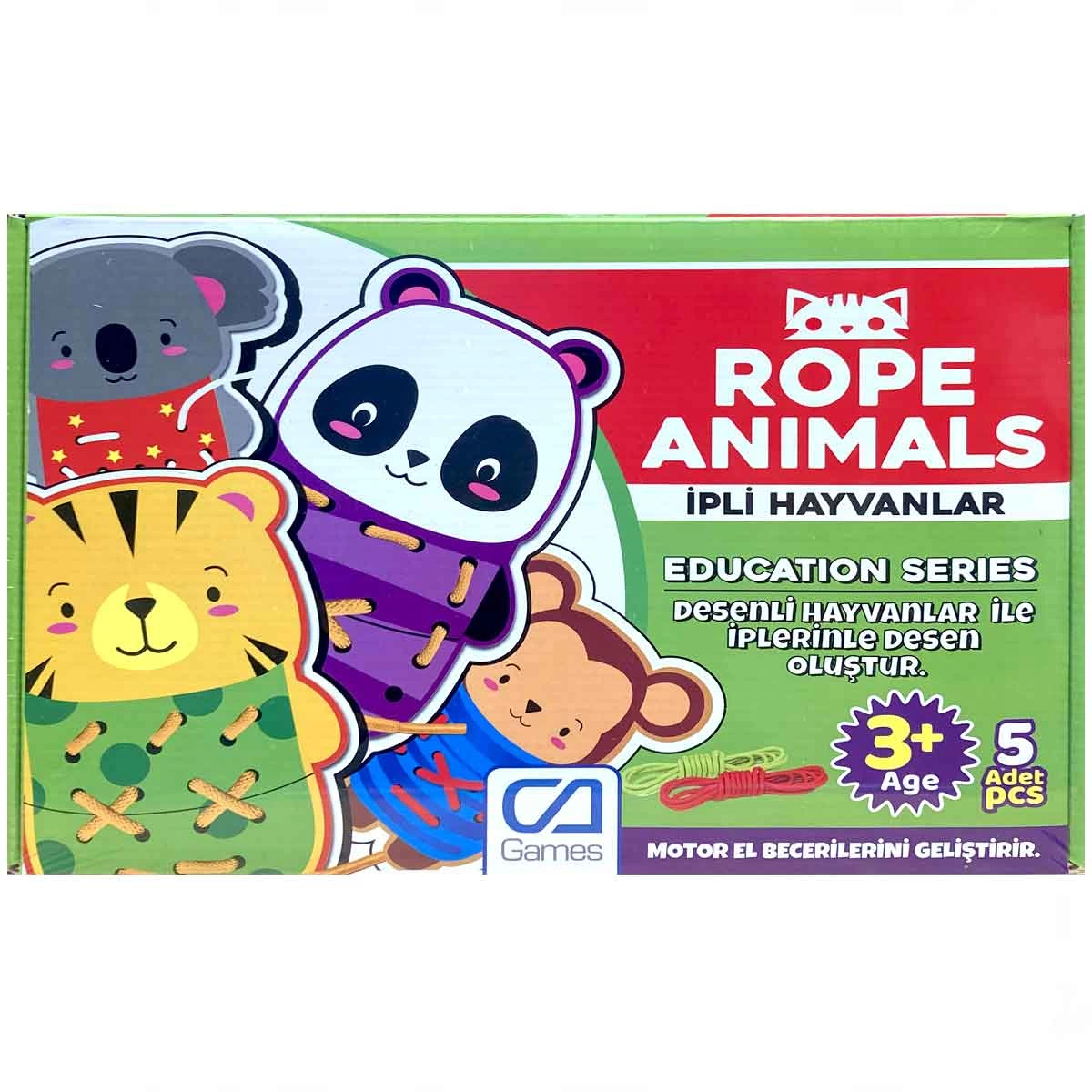 Rope Animals İpli Hayvanlar Kutu Oyunu Kız Erkek Çocuk Oyuncak Eğitici ...