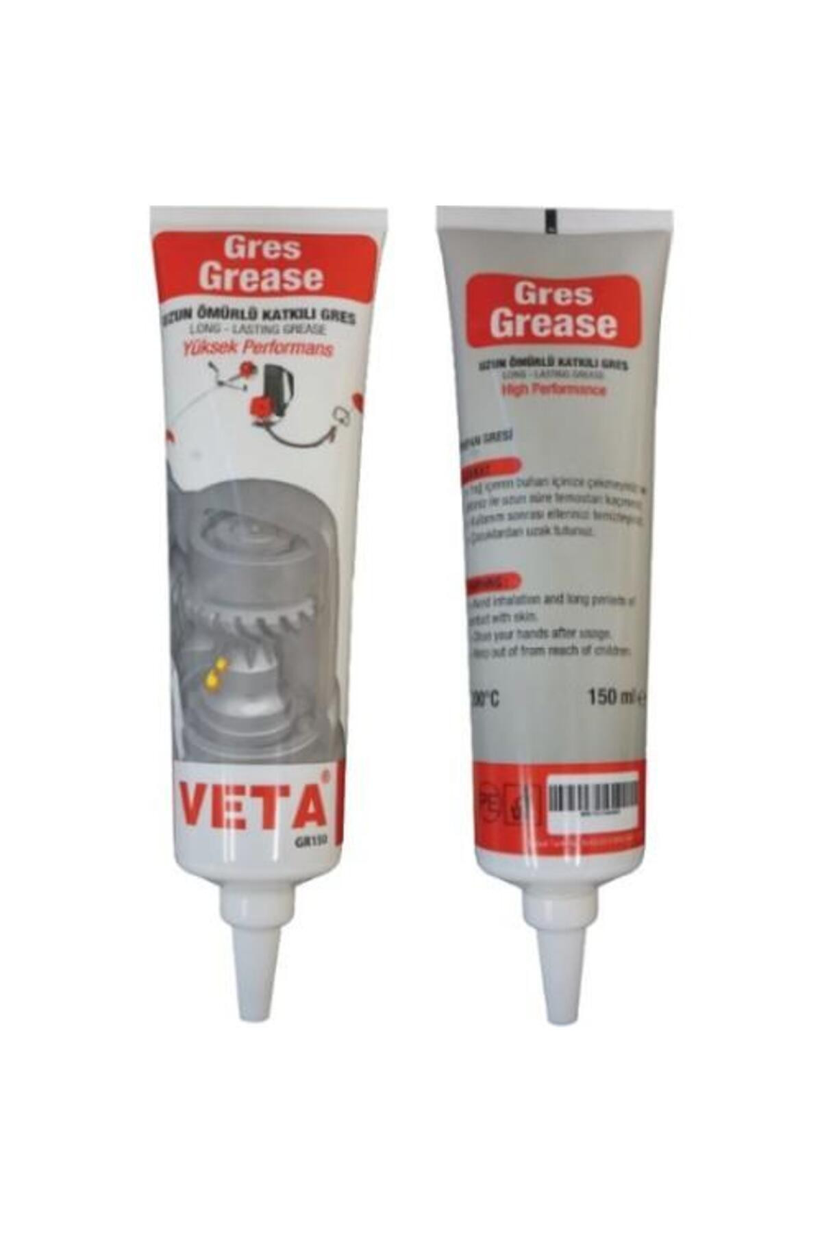 VetaGres Yağ 150 ml Tırpan Motoru Spiral Mil Şaft Gres Yağı 1 Adet - idefix