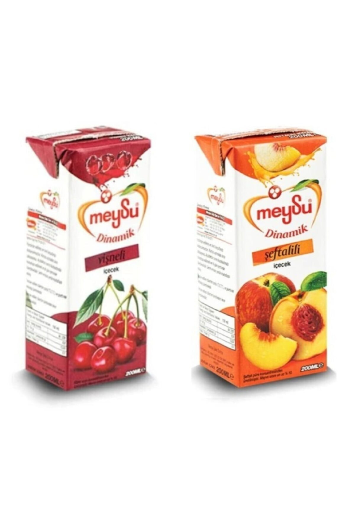 Meysu 200 Ml Meyve Suyu 27 Vişne + 27 Şeftali - idefix