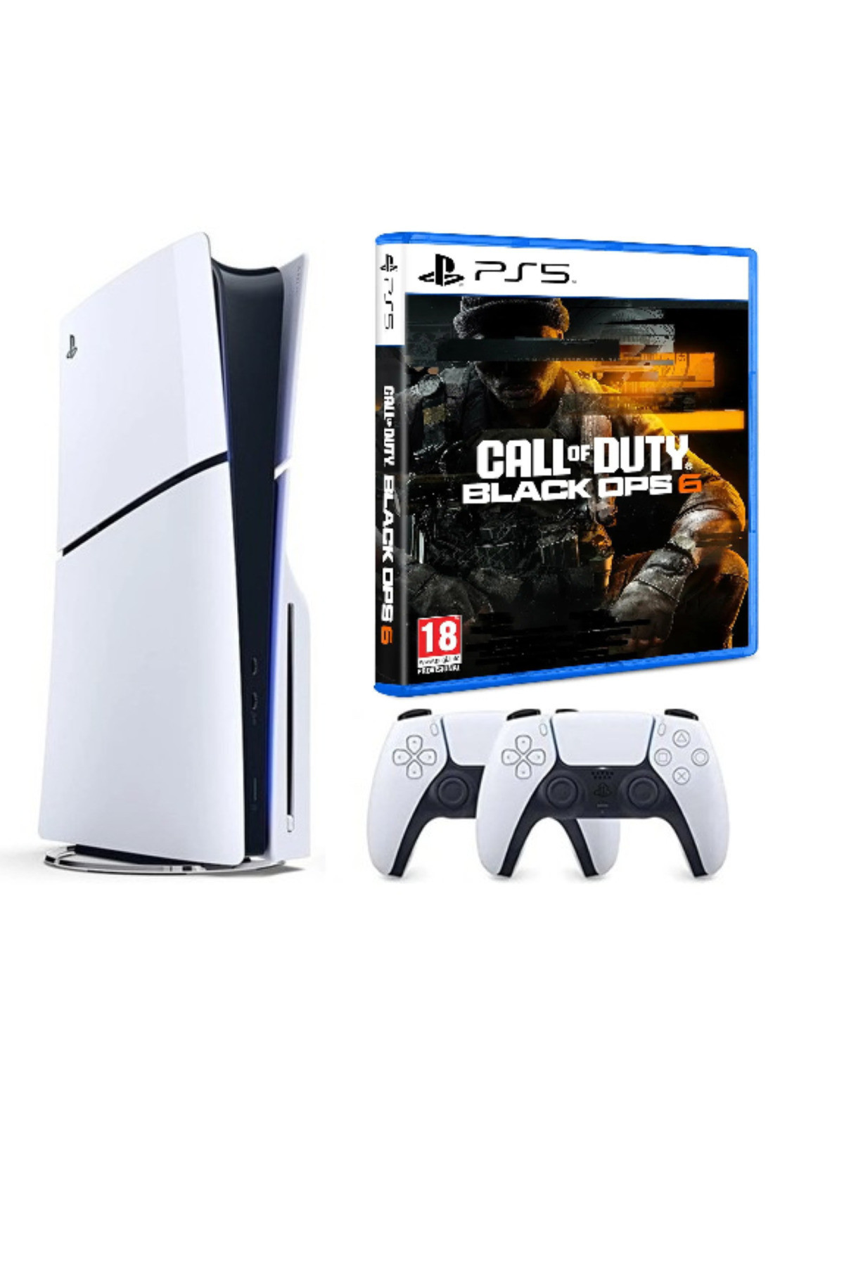 Sony Playstation 5 Slim + 2. kol dualsense + PS5 COD Black Ops 6 ...