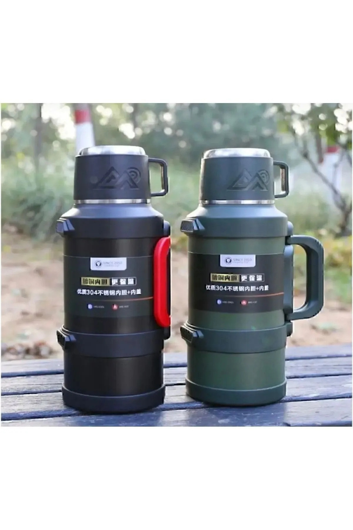 Vacuum 48 Saat Isı Korumalı Termos 3.2 Litre Siyah-Gümüş-Yeşil Karışık ...