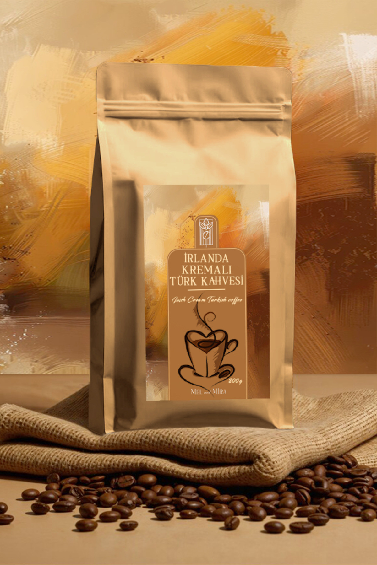Irish Cream Turkish Coffee 200g, İrlanda Kremalı Aromalı Türk Kahvesi ...